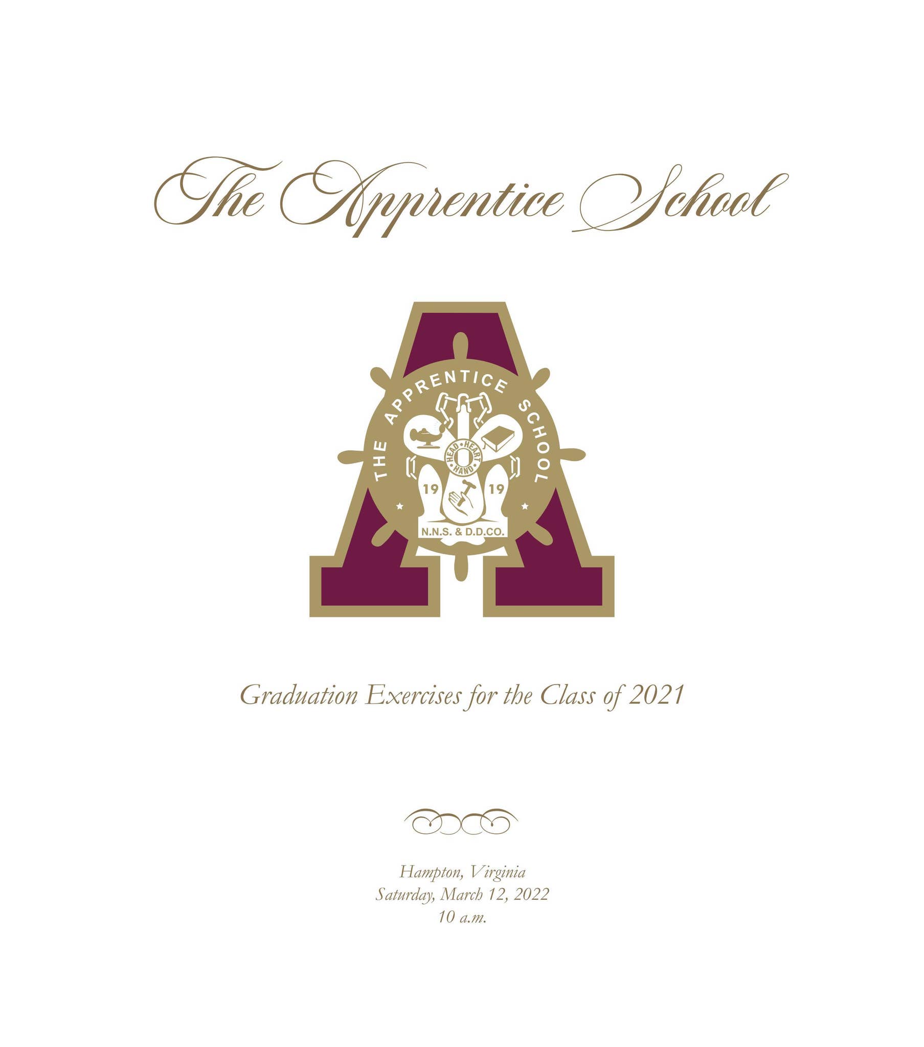 The Apprentice School Class of 2021 Graduation Program by Newport News ...