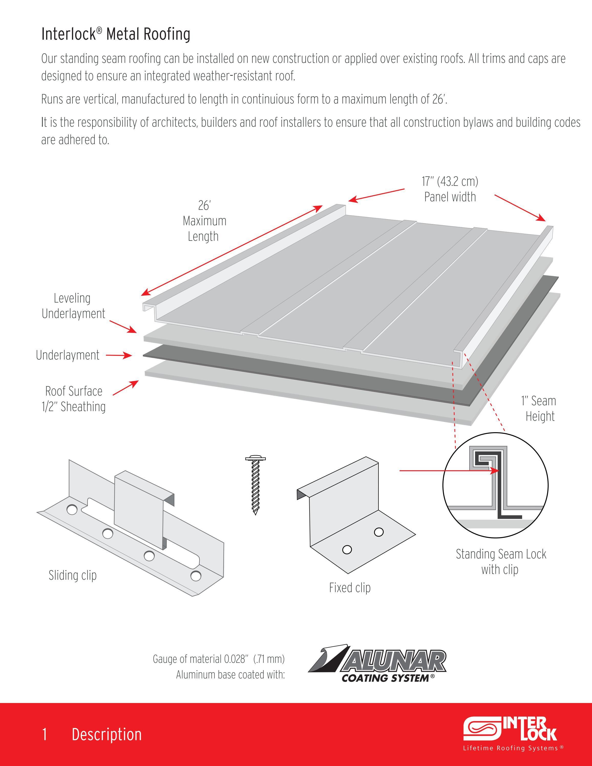 Interlock® Standing Seam Spec Manual by Interlock Metal Roofing - Issuu