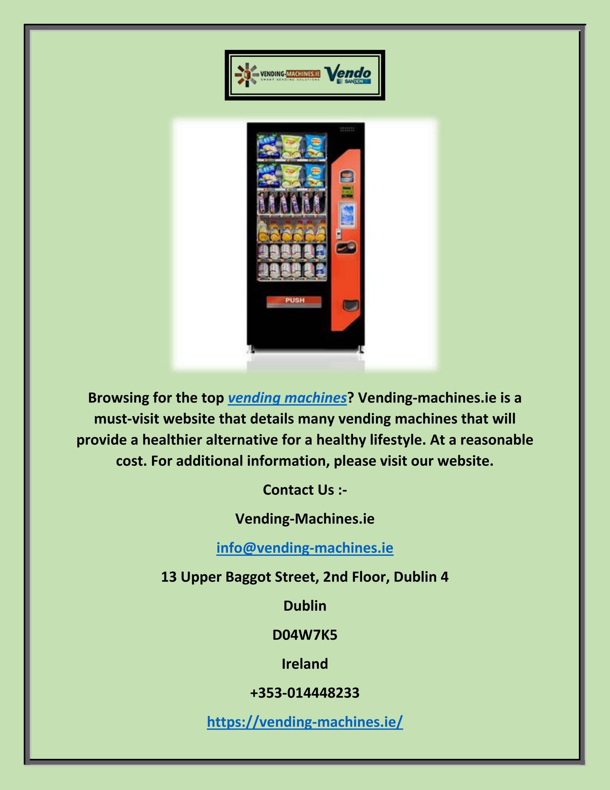 Vending Machines | Vending-machines.ie by Vending-Machines.ie - Issuu
