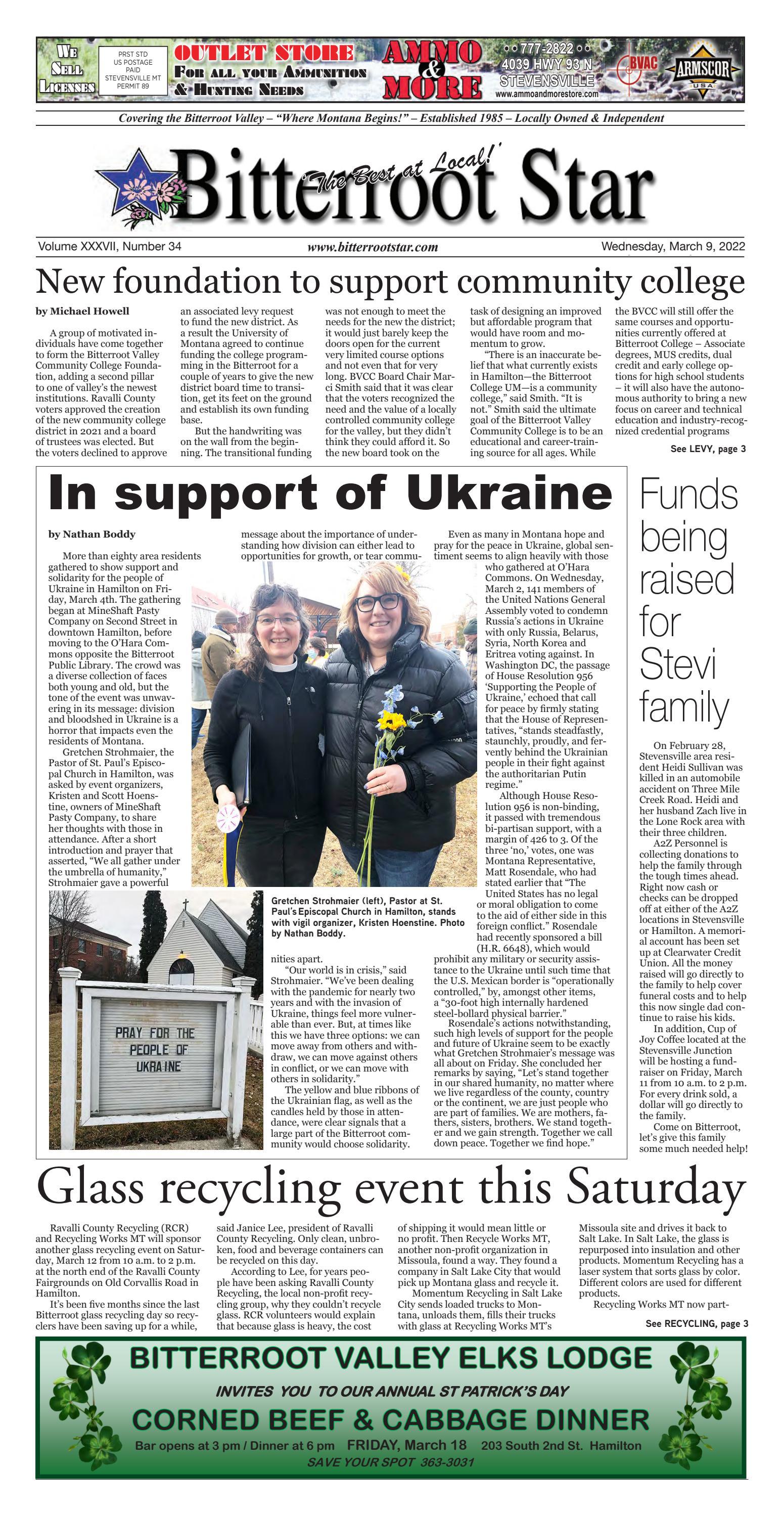 Bitterroot Star - March 9, 2022 by Bitterroot Star - Issuu