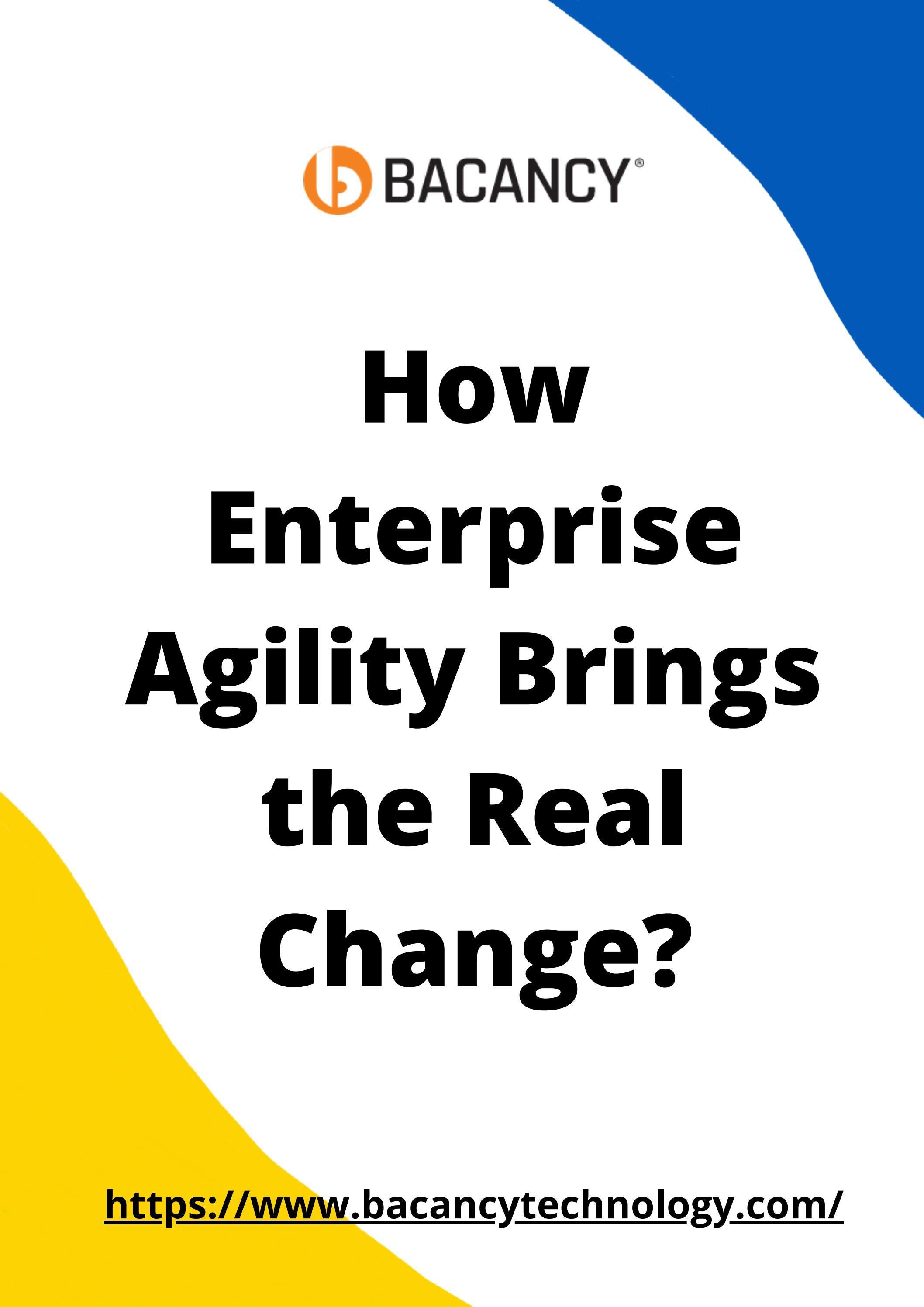 How Enterprise Agility Transforms Your Business Performance? by Bacancy ...
