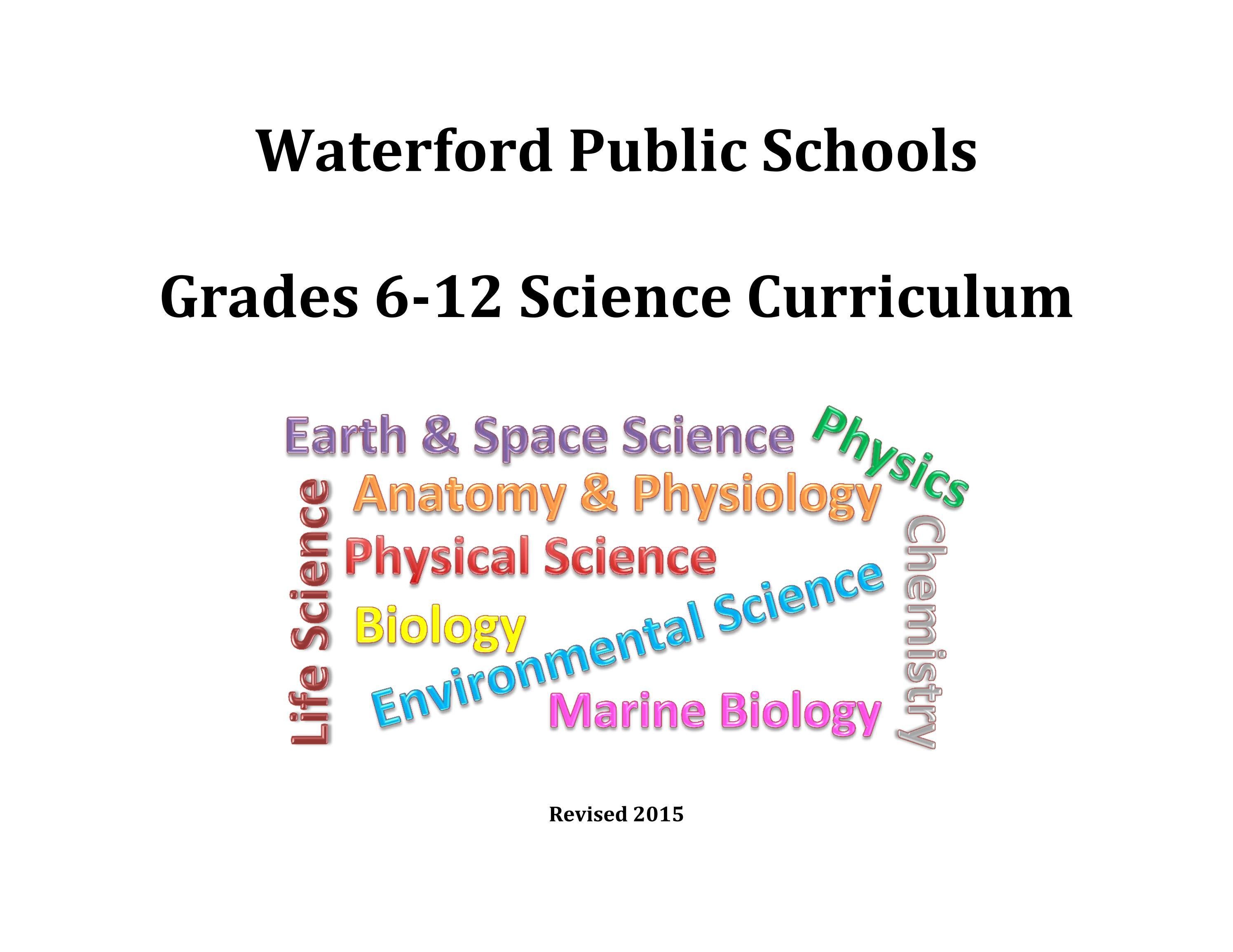 WPS Science Curriculum Grades 6 12 By Waterford Public Schools Issuu WPS Science Curriculum Grades 6 12 By Waterford Public Schools Issuu