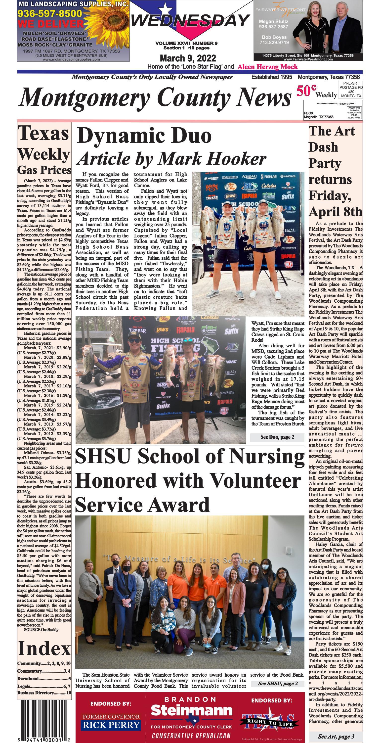 Montgomery County News, March 9, 2022 by Monte West - Issuu