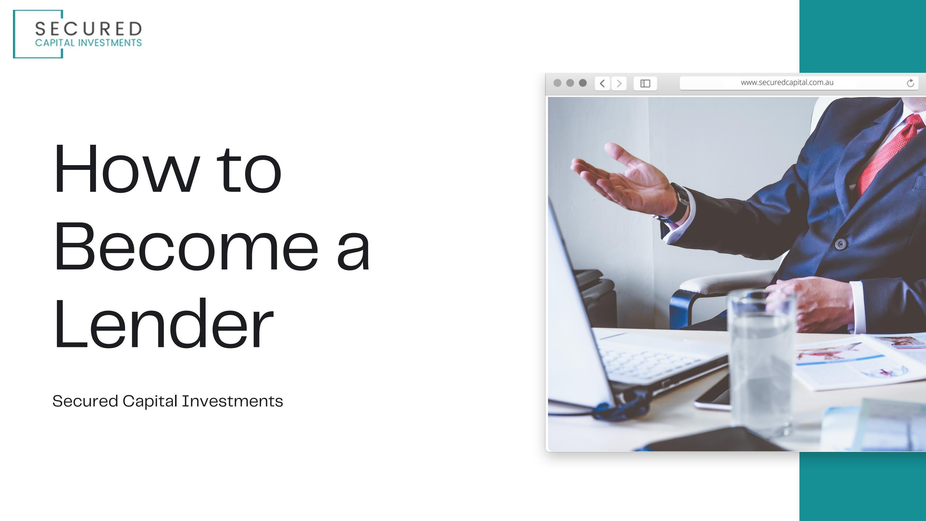 How to Become a Lender by Secured Capital - Issuu