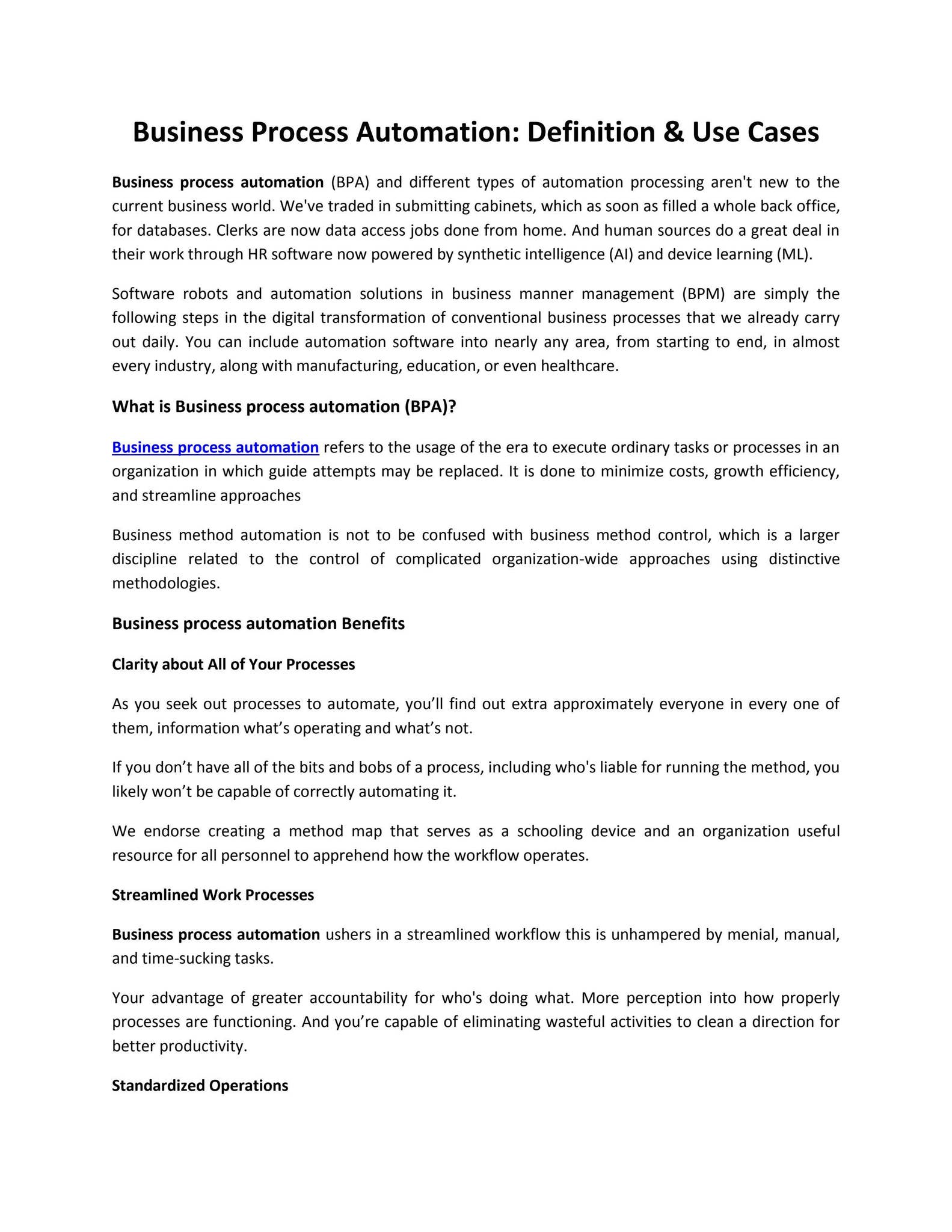Business Process Automation: Definition & Use Cases by Vertexplus ...
