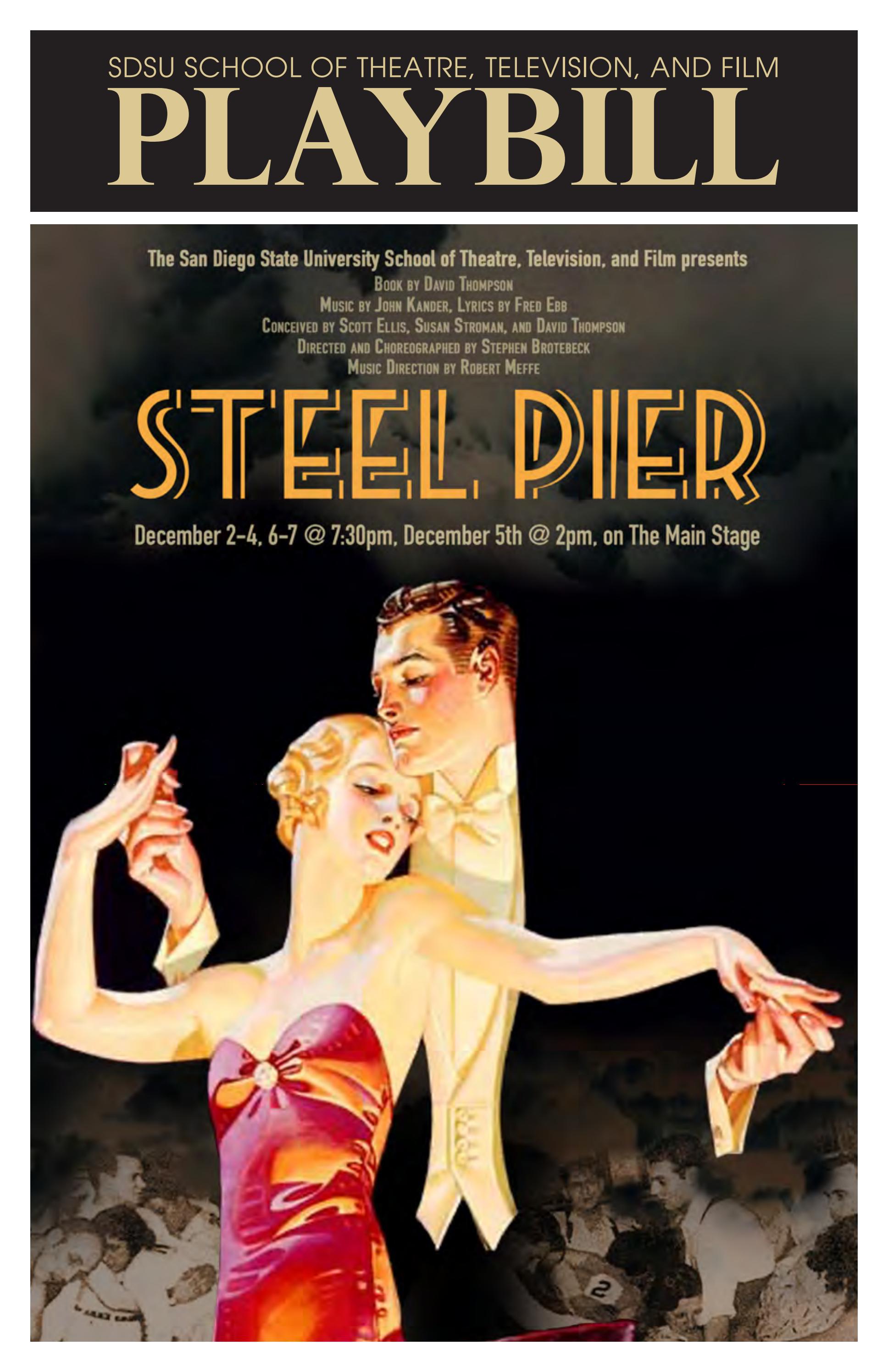 Steel Pier Playbill by SDSU School of Theatre, Television, and Film - Issuu