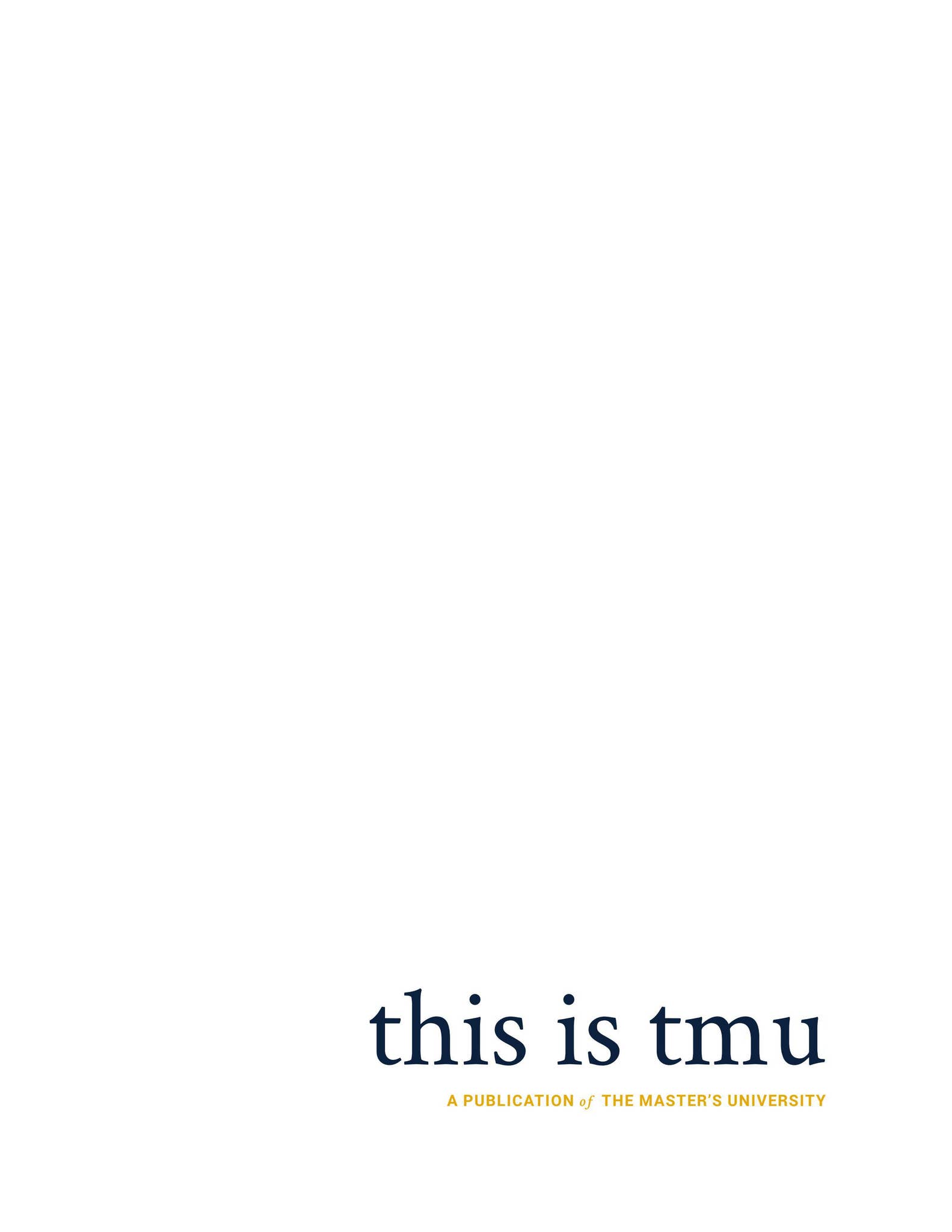 This is TMU by themastersuniversity - Issuu