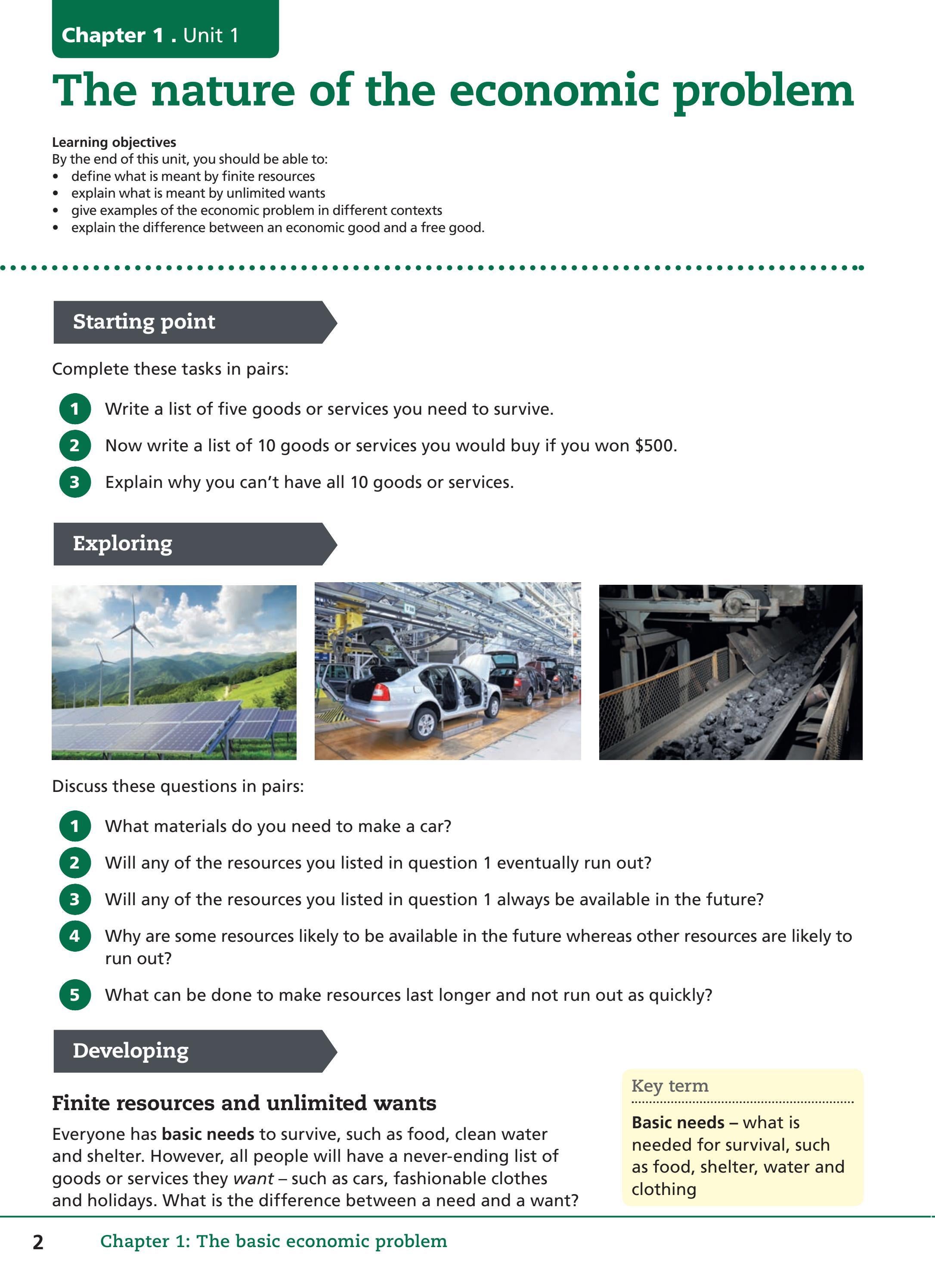 Collins Cambridge IGCSE Economics Sample Page by Collins - Issuu