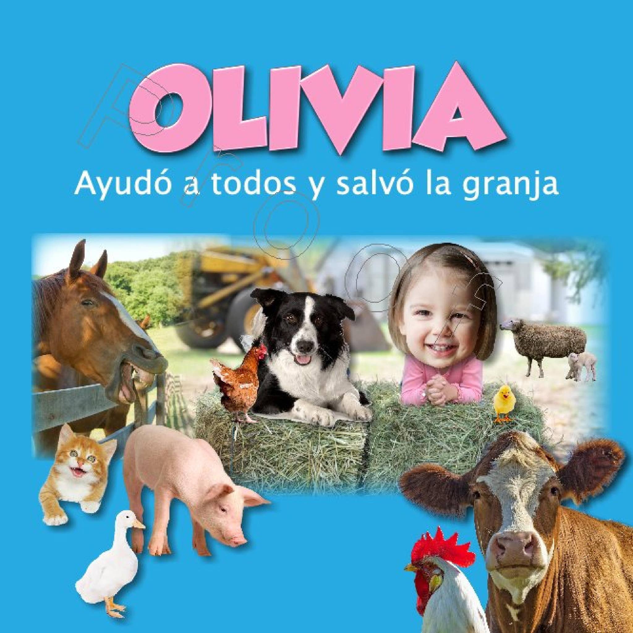 CUENTO PERSONALIZABLE Olivia ayudó a todos y salvó la granja by Mercado ...
