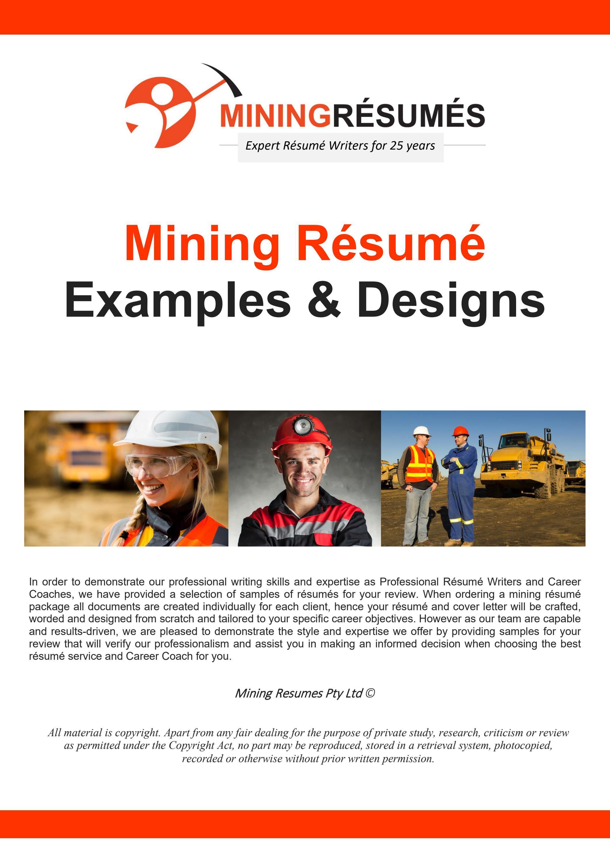 2022 Mining Resume Samples By 1300 RESUME Issuu