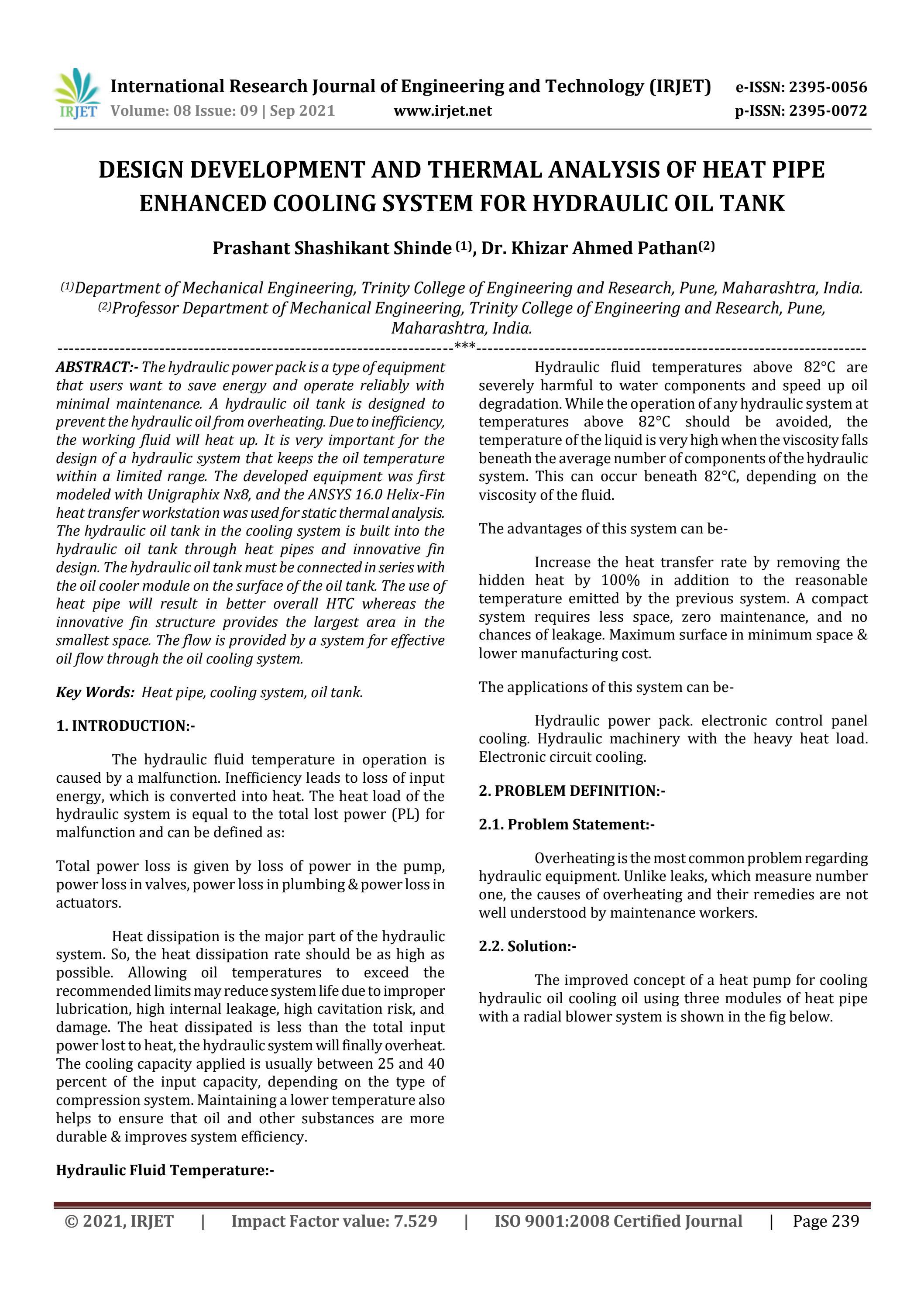 IRJET Design Development And Thermal Analysis Of Heat Pipe Enhanced irjet-design-development-and-thermal-analysis-of-heat-pipe-enhanced
