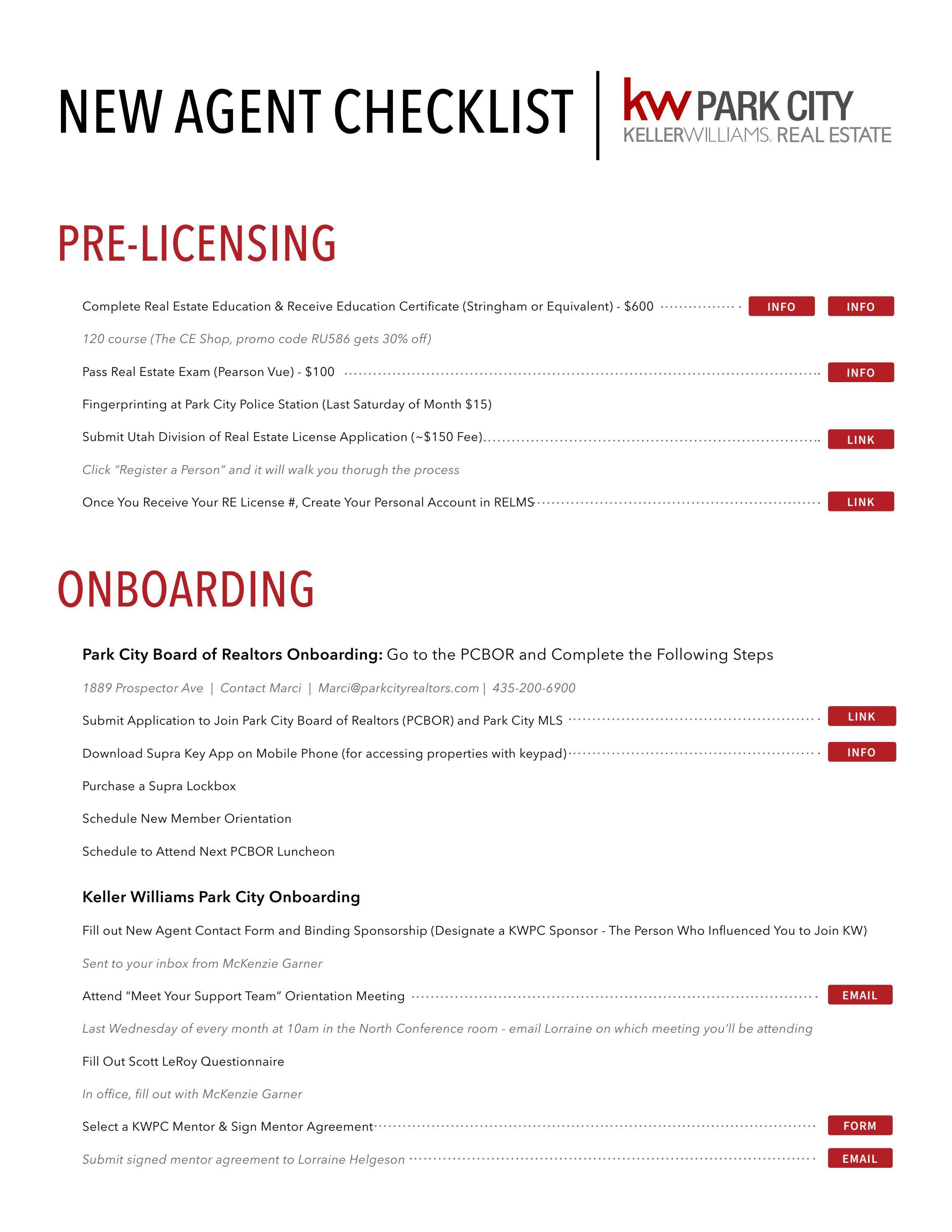 KWPC | New Agent Checklist by Halcyon Graphic Design - Issuu