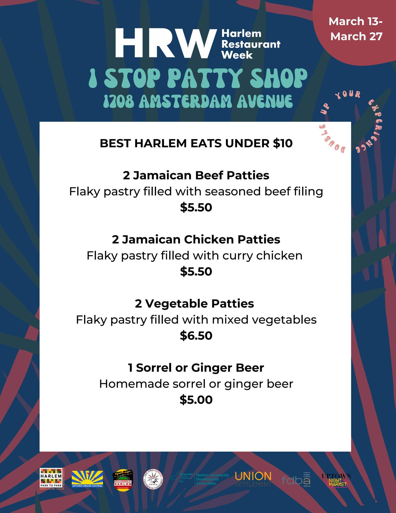 HRW Spring 2022 Menus by HARLEM PARK TO PARK - Issuu