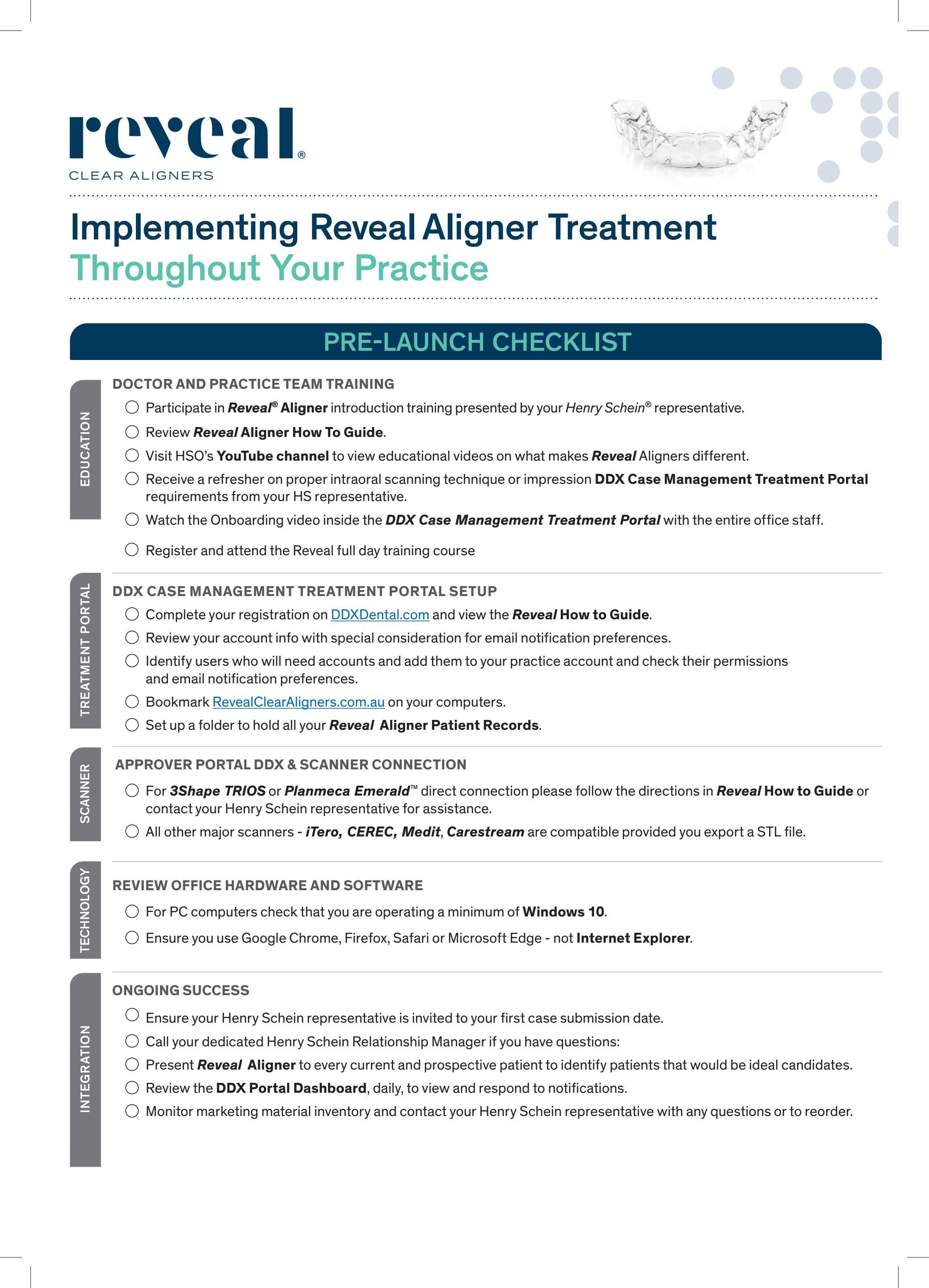 Reveal - Dr Integration Checklist by Henry Schein Australia - Issuu