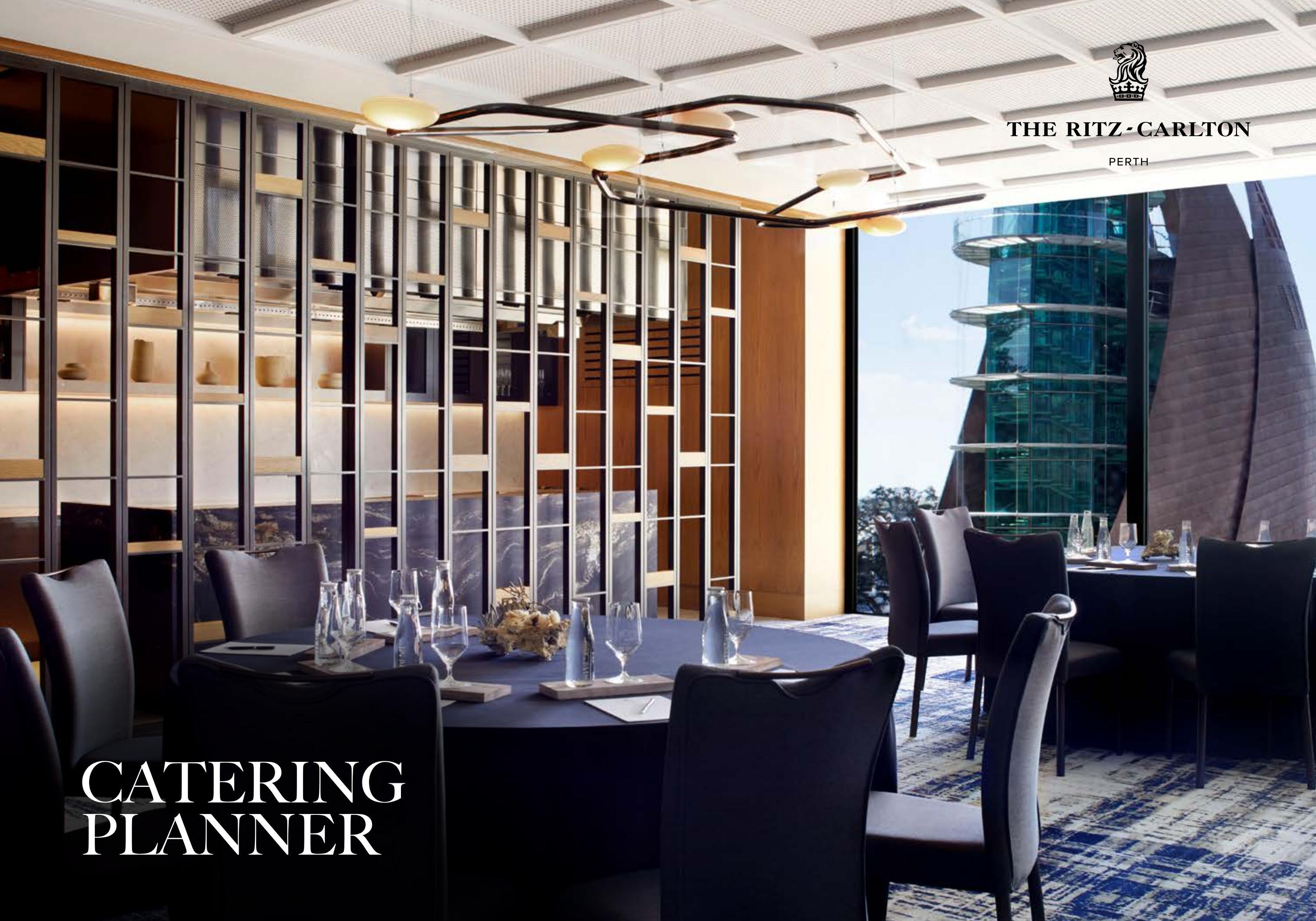 The Ritz-Carlton, Perth Catering Planner by ritzcarltonperth - Issuu