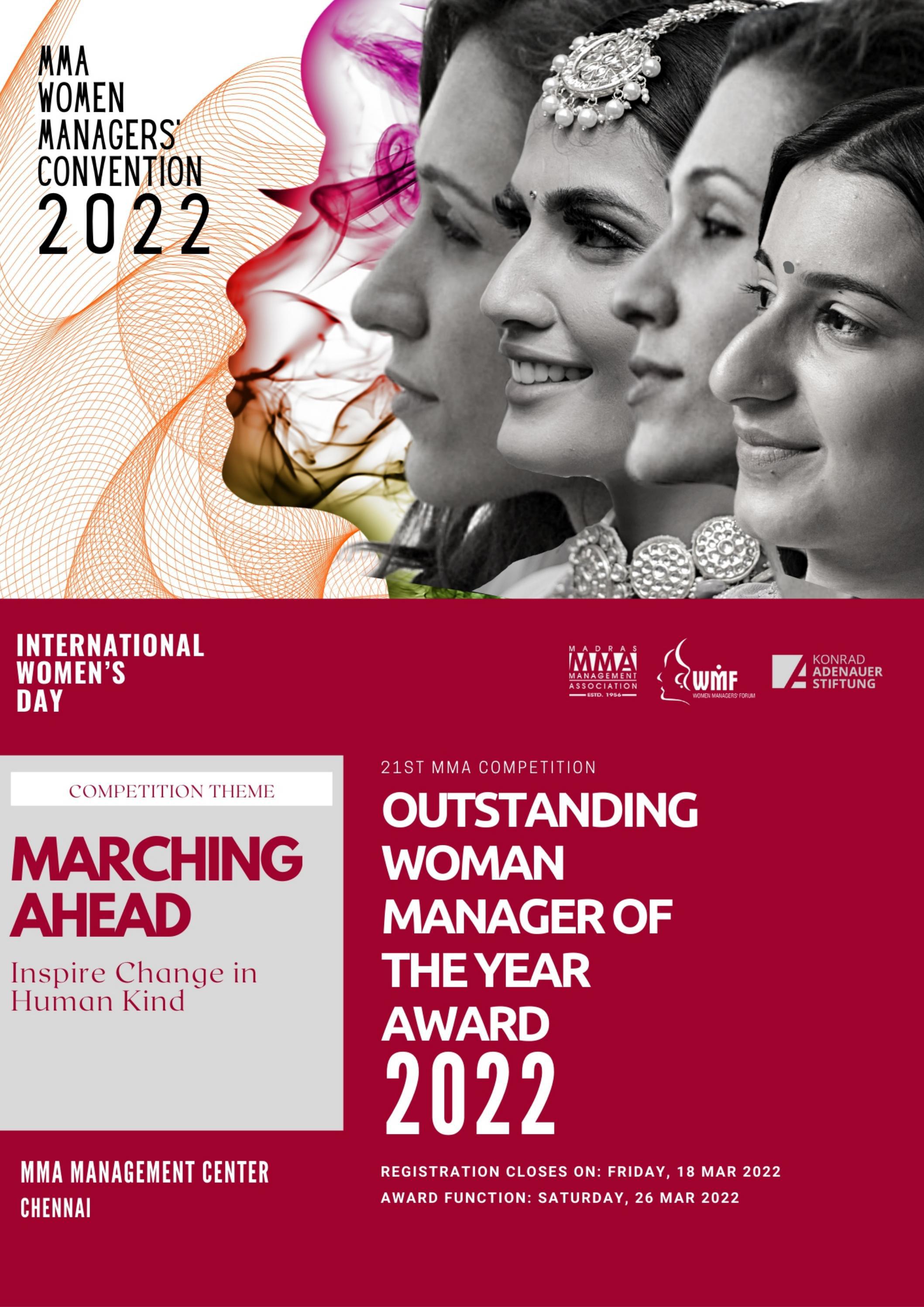 Outstanding Woman Manager of the Year Award 2022 by Madras Management ...