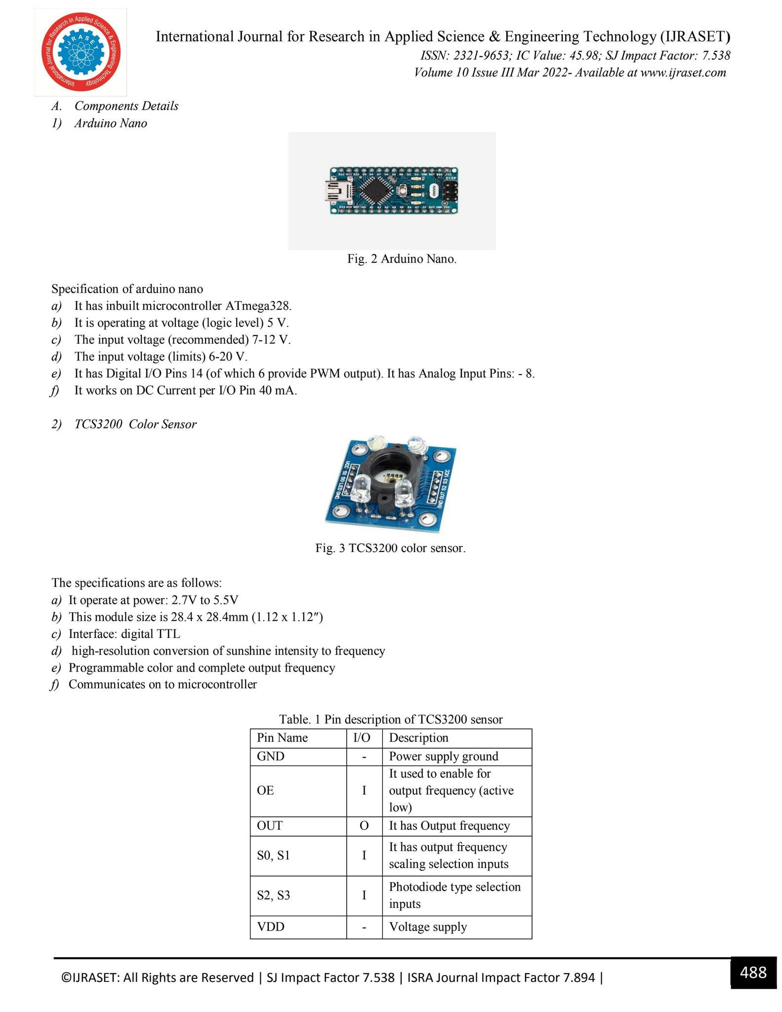 Color Sorting System Using Arduino Nano by IJRASET - Issuu
