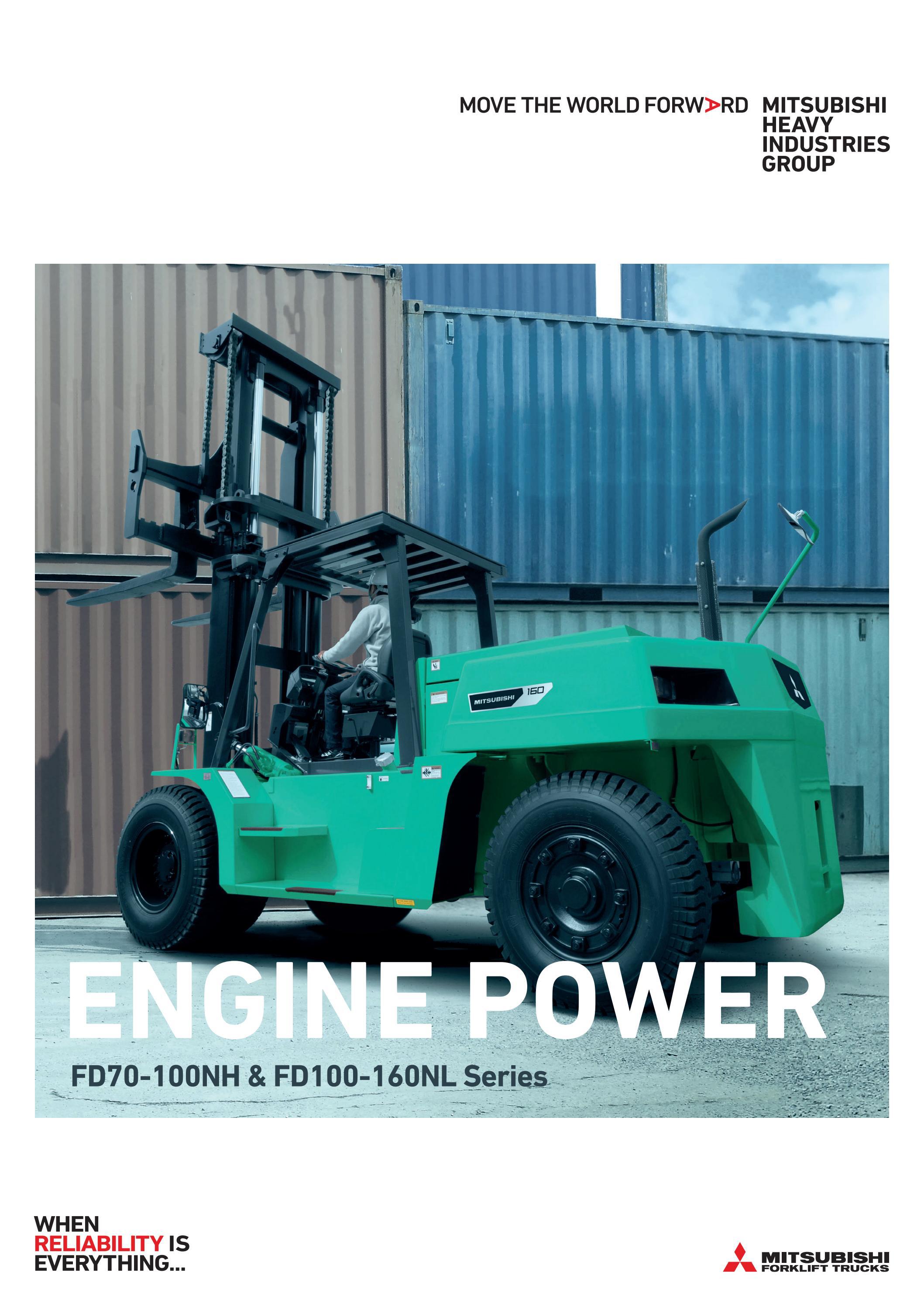 ENGINE POWER - FD70-100NH & FD100-160NL Series by Mitsubishi Forklift ...
