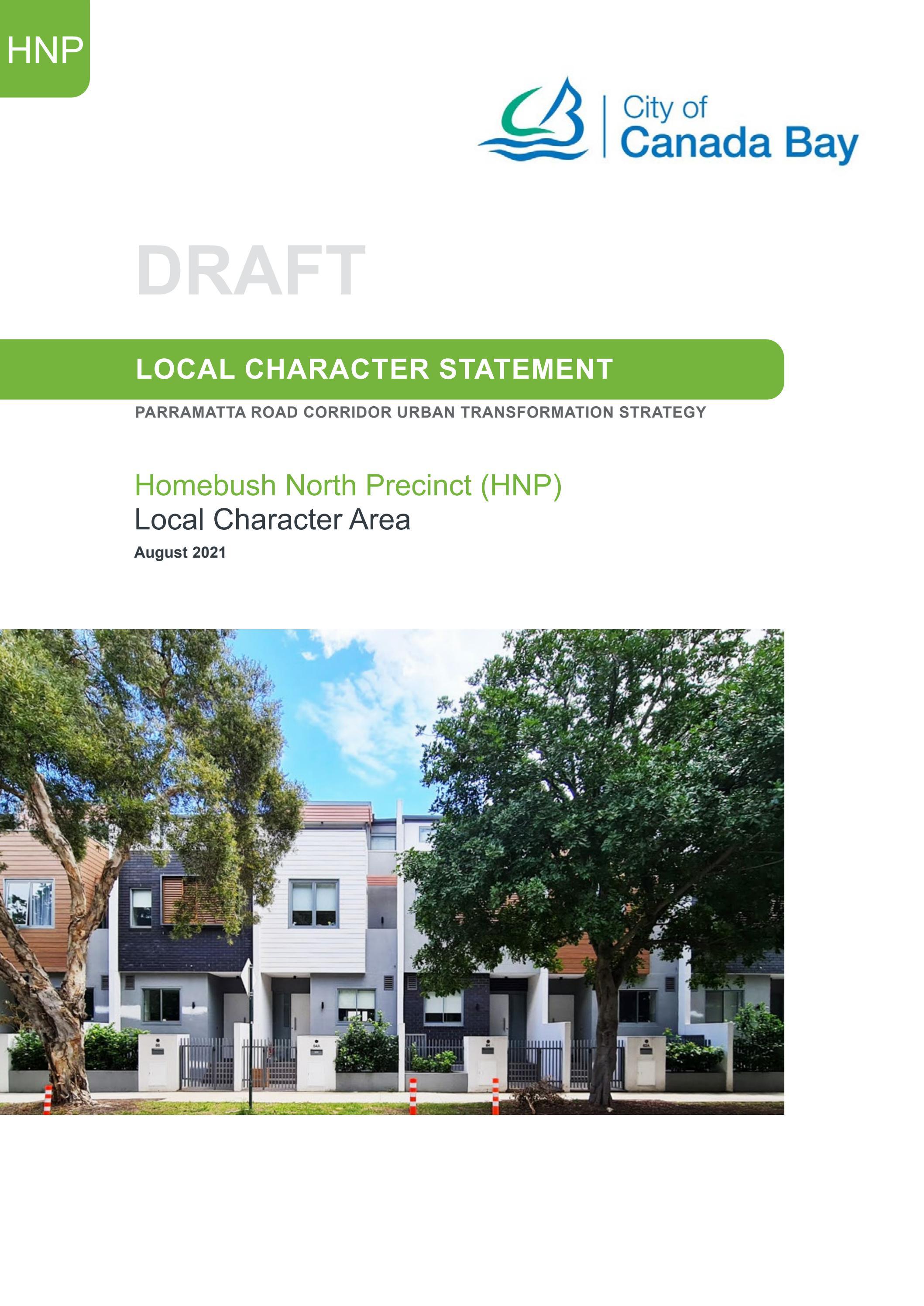 Attachment 19_Draft Local Character Statement_Homebush-North by ...