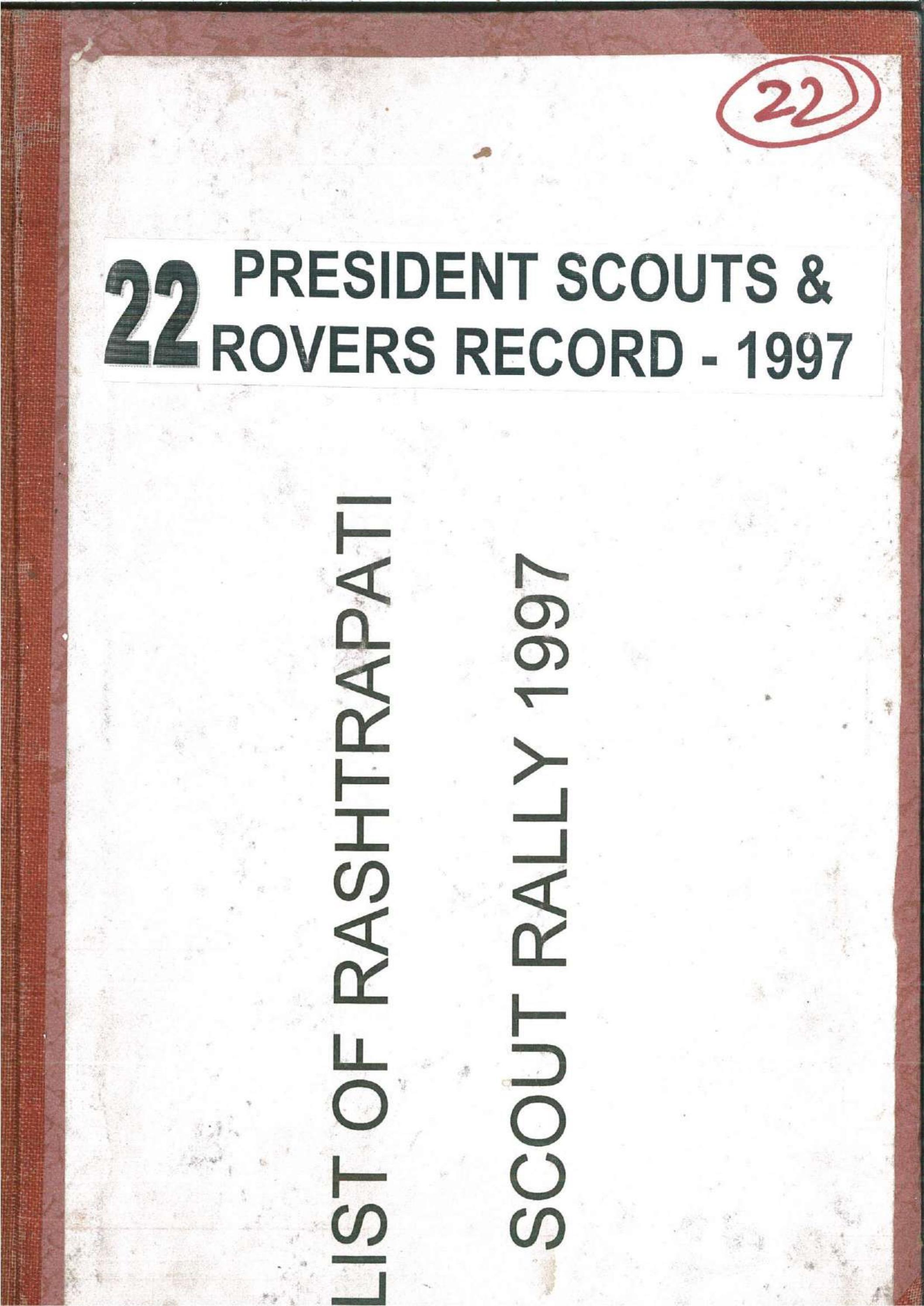PRESIDENT SCOUTS & ROVERS-1997 by Bsg India - Issuu