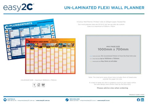 Wall planner un-laminated - flexi - TT by easy2c - Issuu