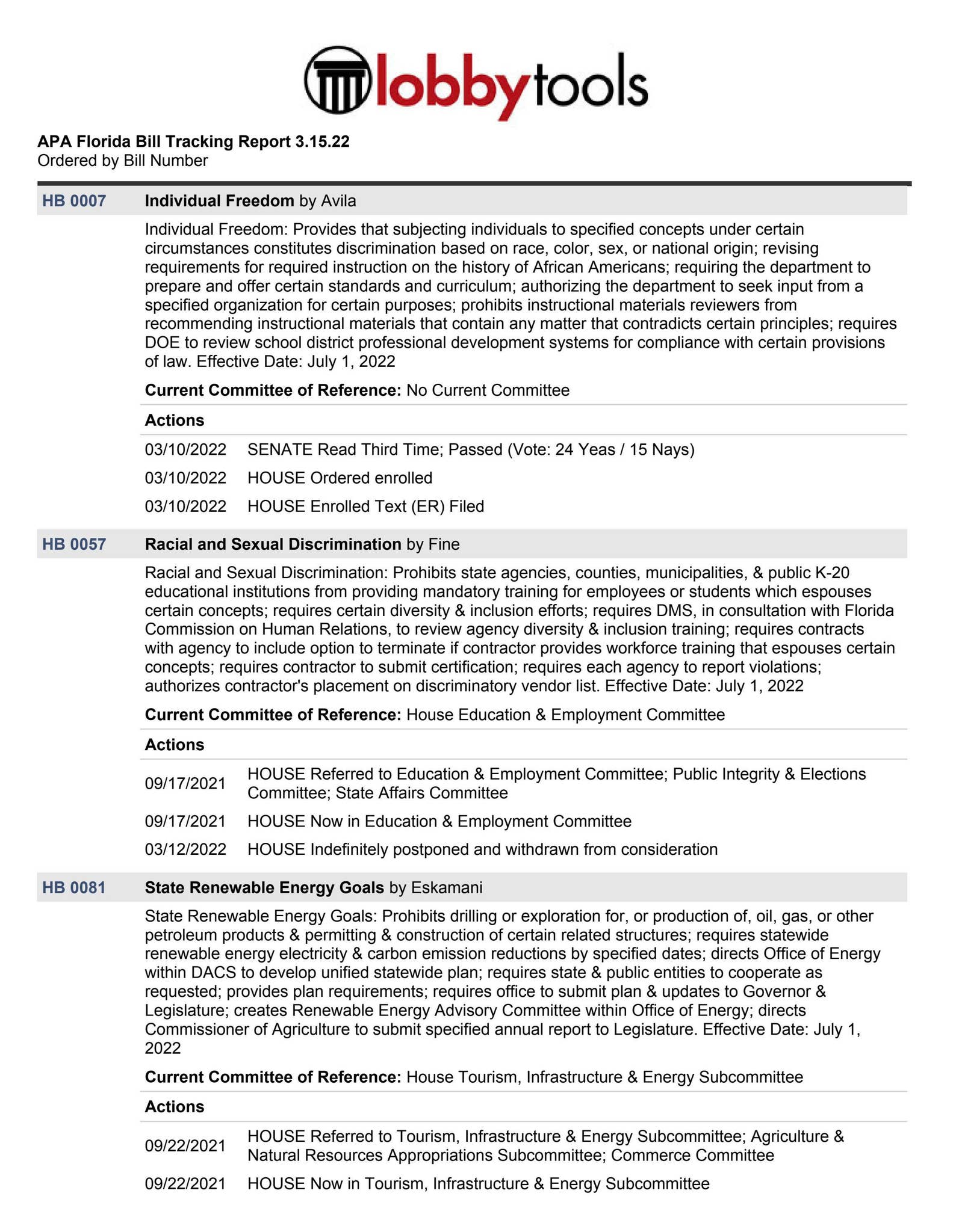 March 16, 2022 | Bill Tracking Report by APA Florida - Issuu