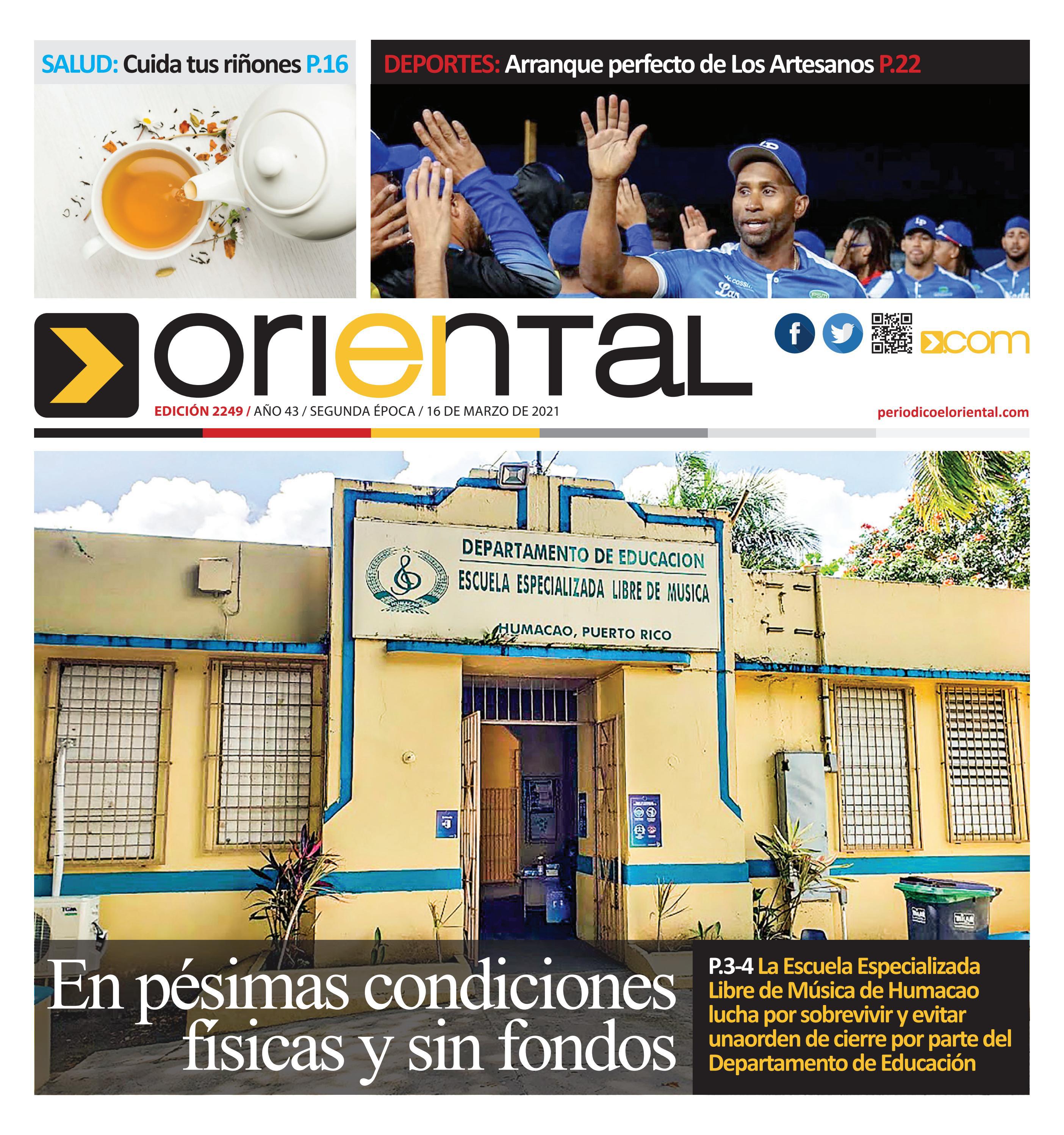 Periódico El Oriental | 16 de marzo de 2022 | EO 2249 by Periódico El Oriental - Issuu