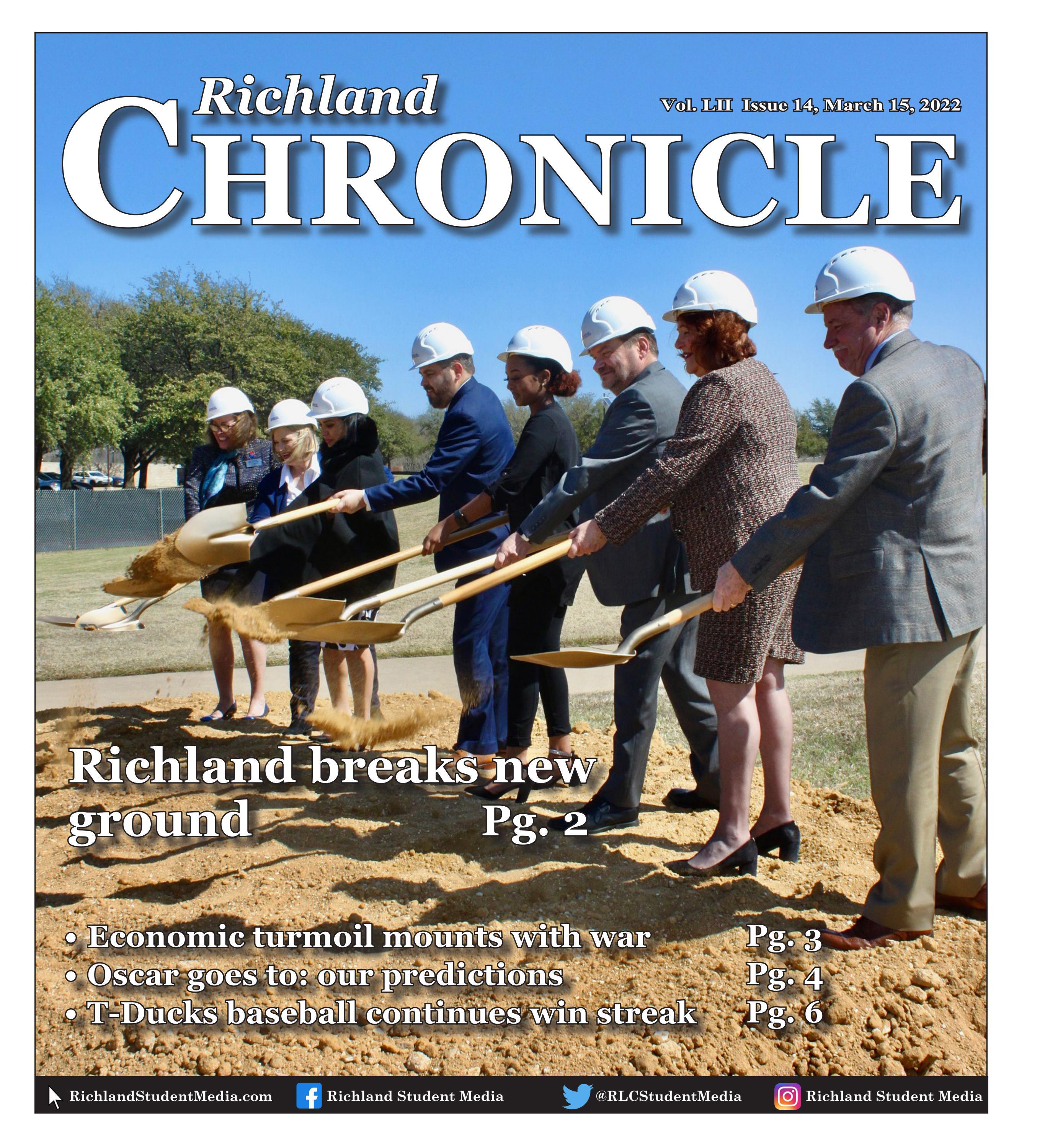 Richland Chronicle March 15, 2022 issue by Richland Student Media - Issuu