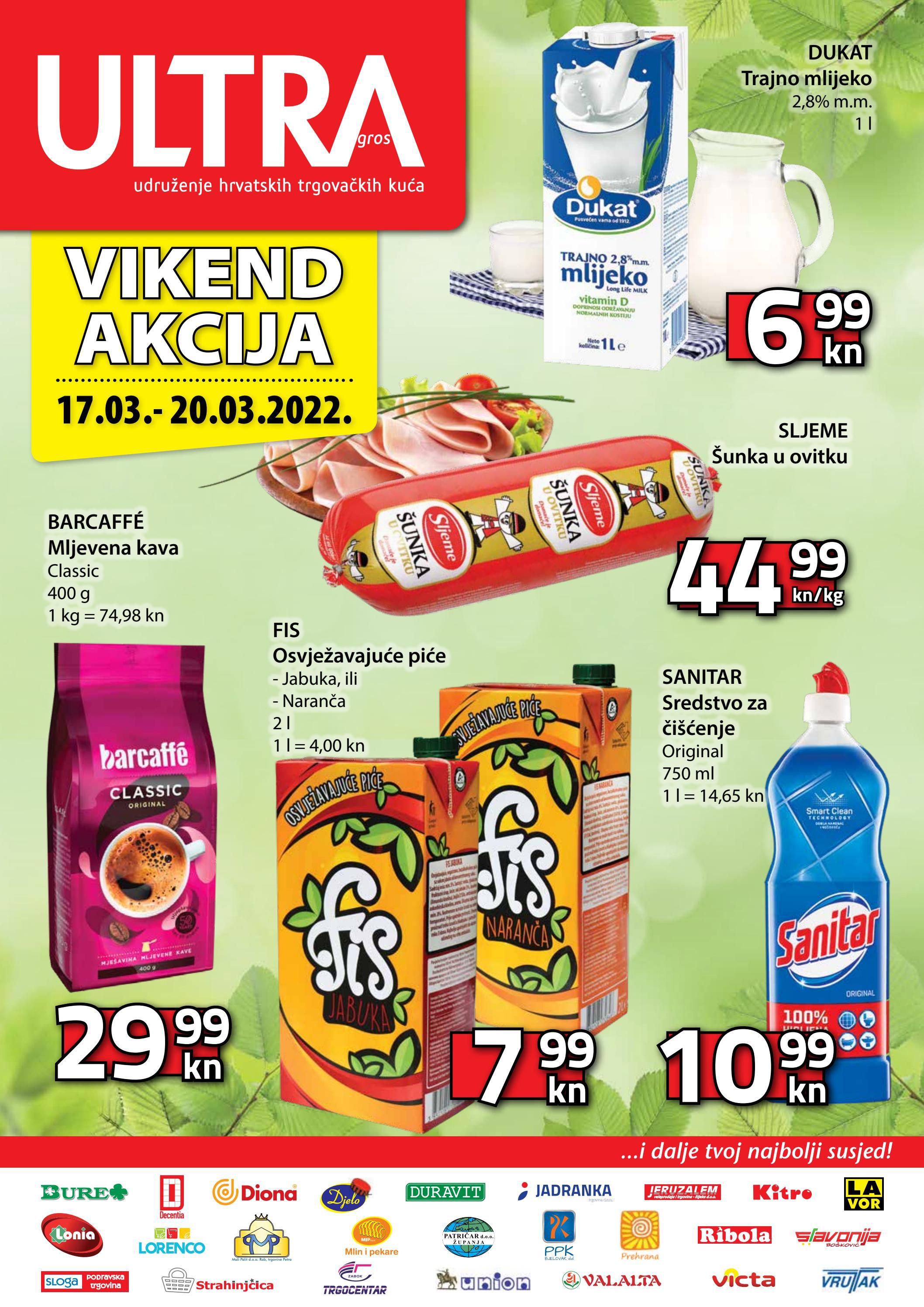 VIKEND AKCIJA 17.03.-20.03.2022. by Ultra gros d.o.o. - Issuu