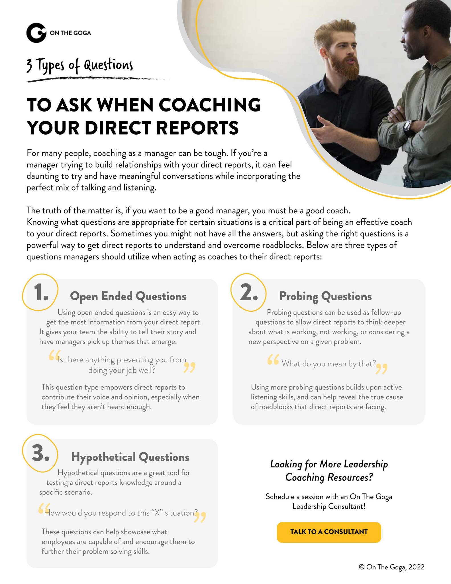 3 Questions to Ask Your Direct Reports by GogaWellbeing - Issuu