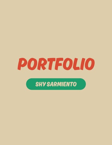 Portfolio 2022 - shy sarmiento by Shy Sarmiento - Issuu