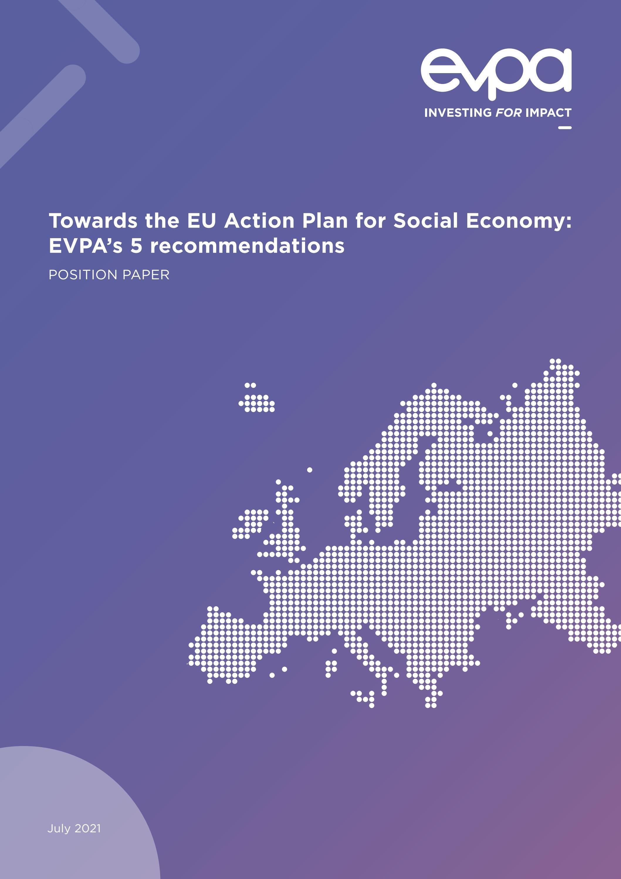 Towards the EU Action Plan for Social Economy: EVPA’s 5 recommendations ...