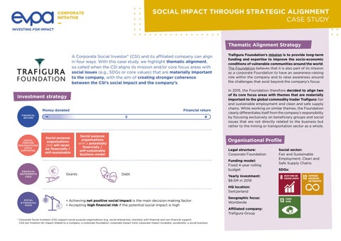 Strategic Alignment Case Study - Trafigura Foundation by EVPA - Issuu