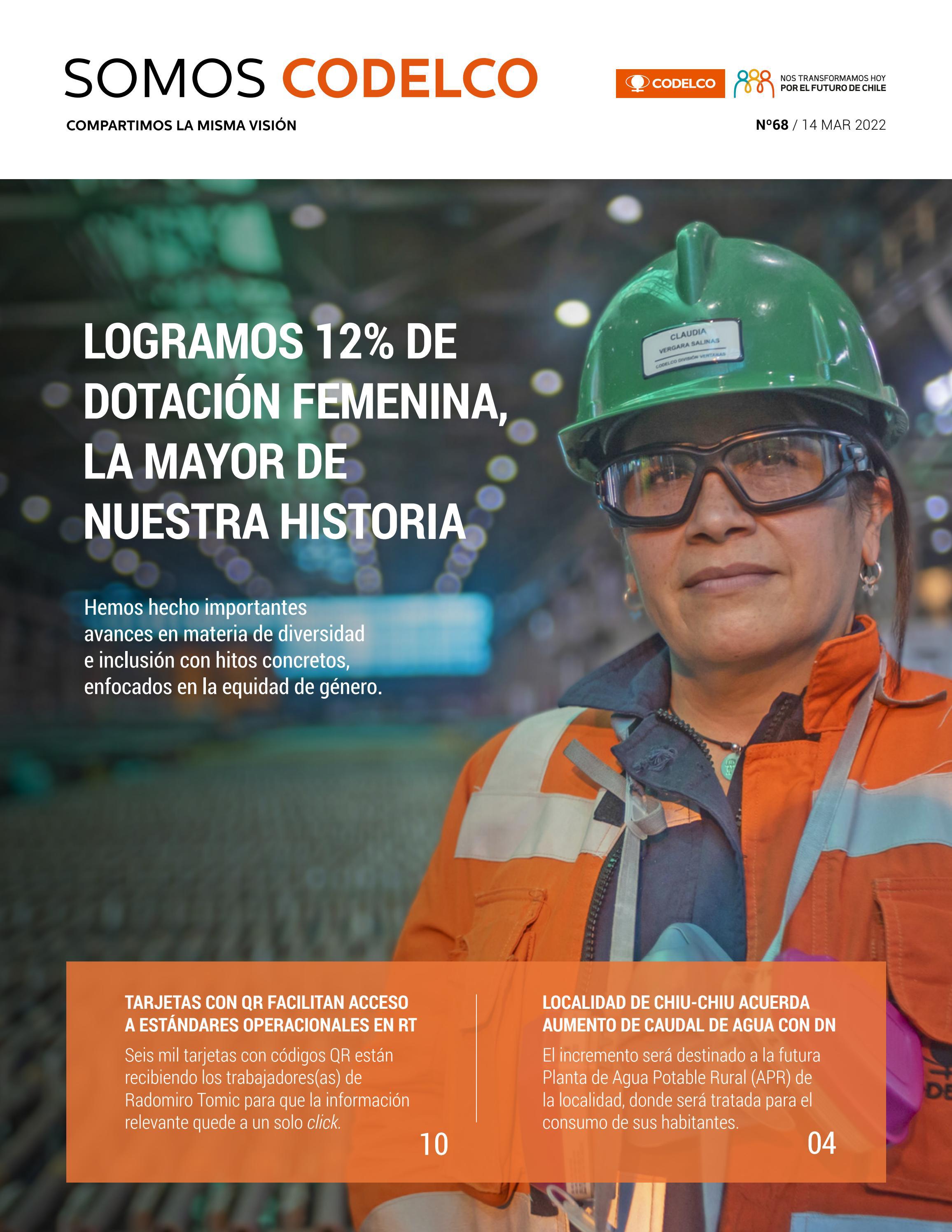 Somos Codelco | Revista N° 68 | 14 de marzo de 2022 by Mi Codelco - Issuu