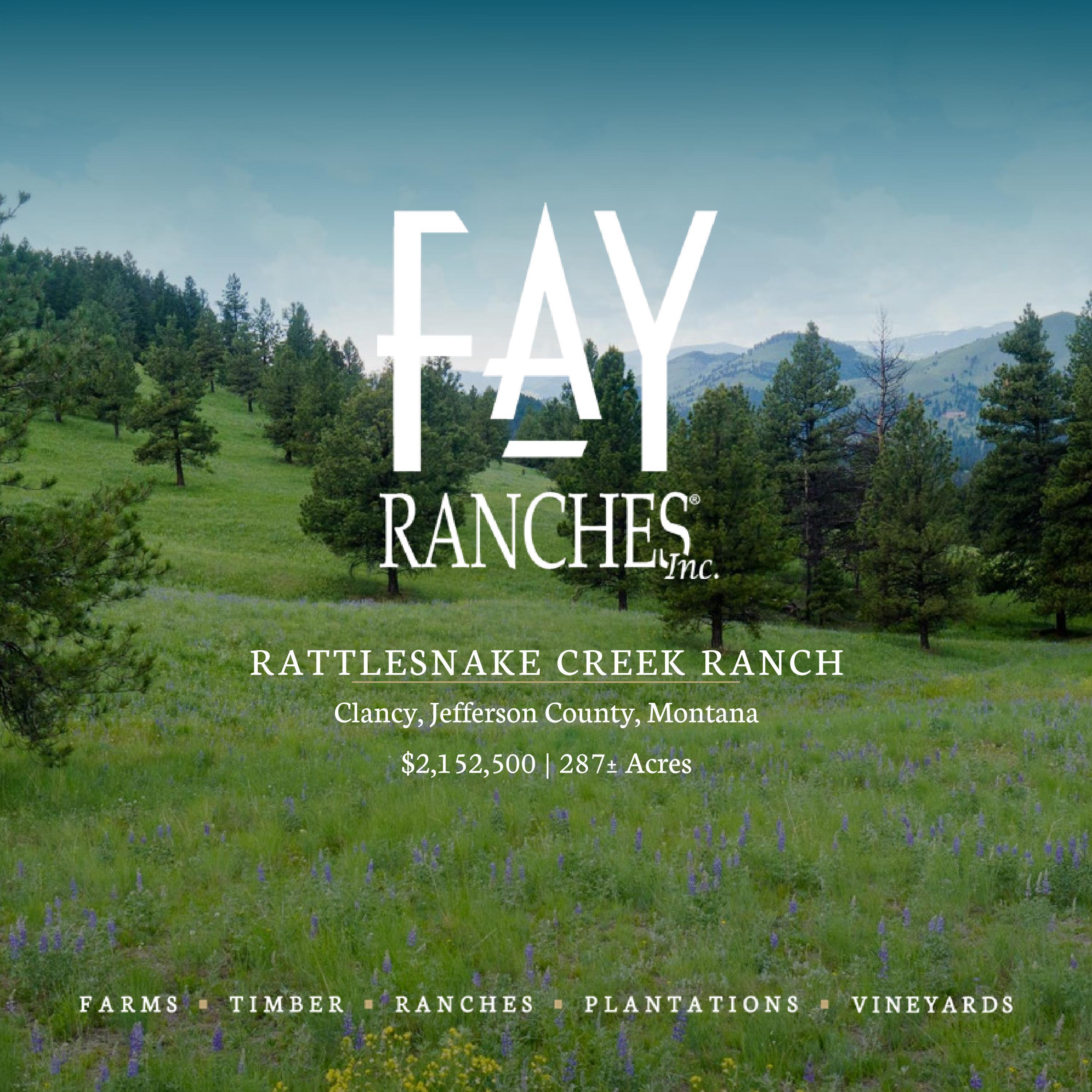 SOLD: Rattlesnake Creek Ranch | Fay Ranches by Fay Ranches - Issuu