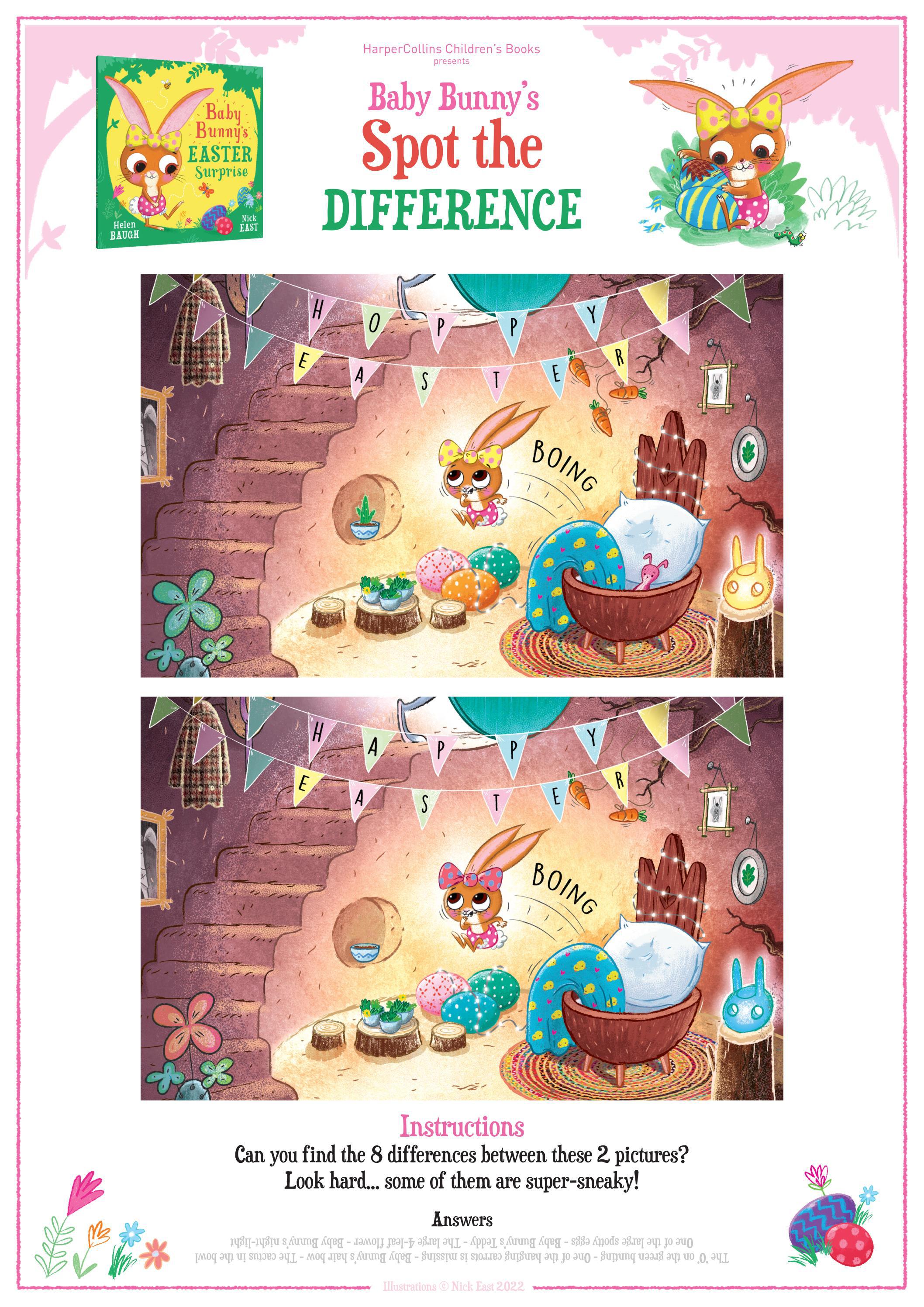 Can you spot the differences between these Baby Bunny pictures? by ...