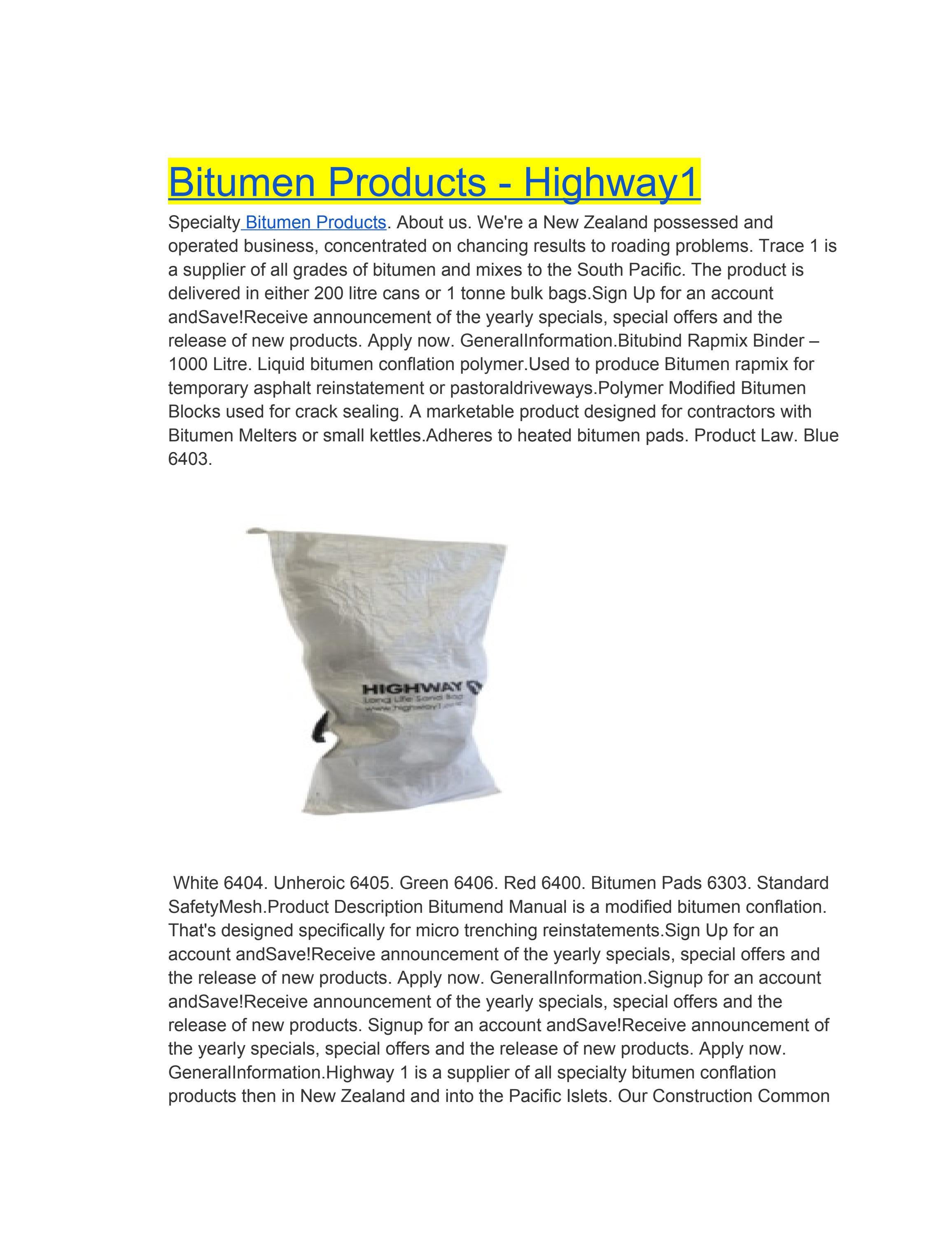 Bitumen Products -Electrical Safety Signs by Sandra Johnson - Issuu
