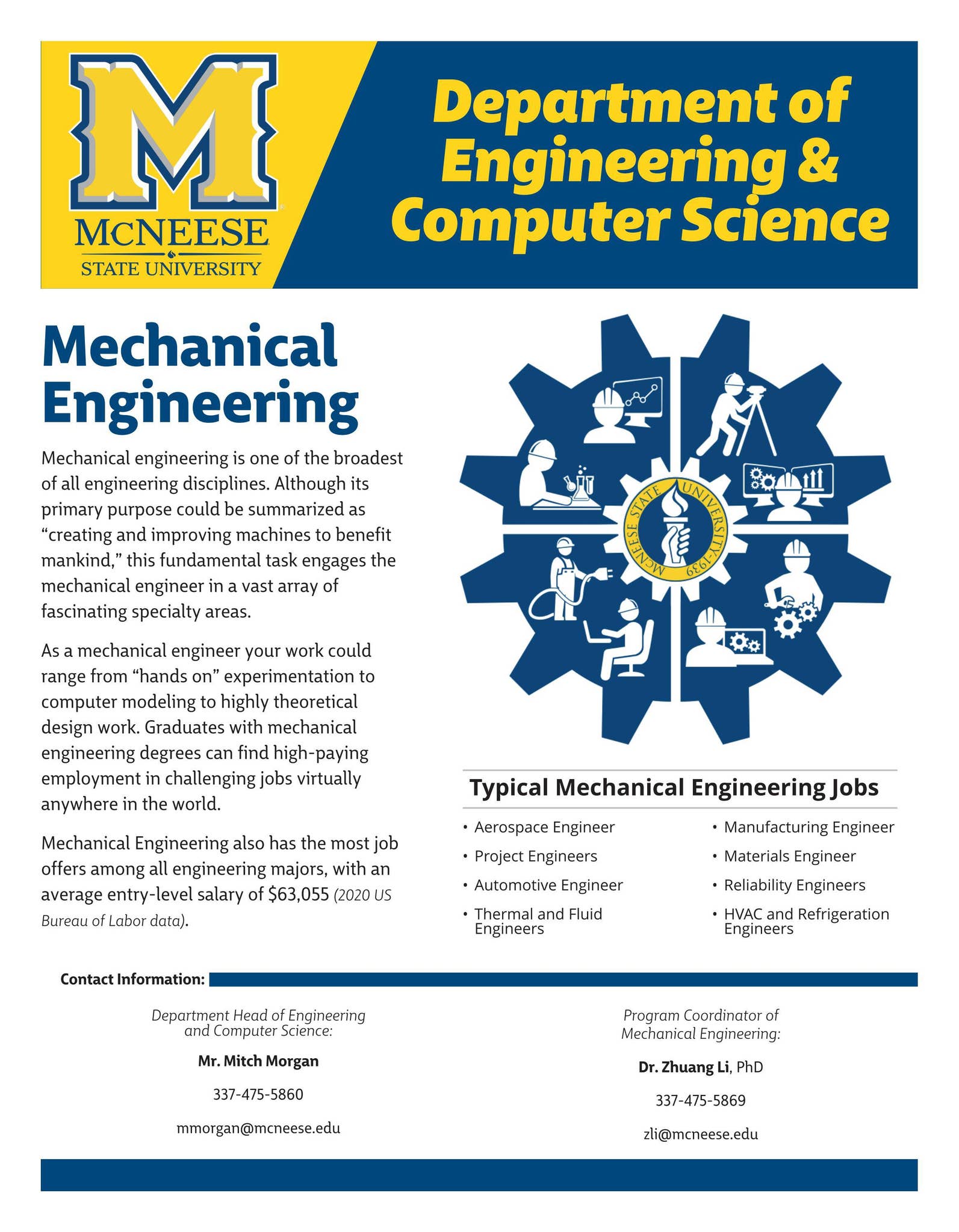 Mechanical Engineering at McNeese State University by McNeese ...