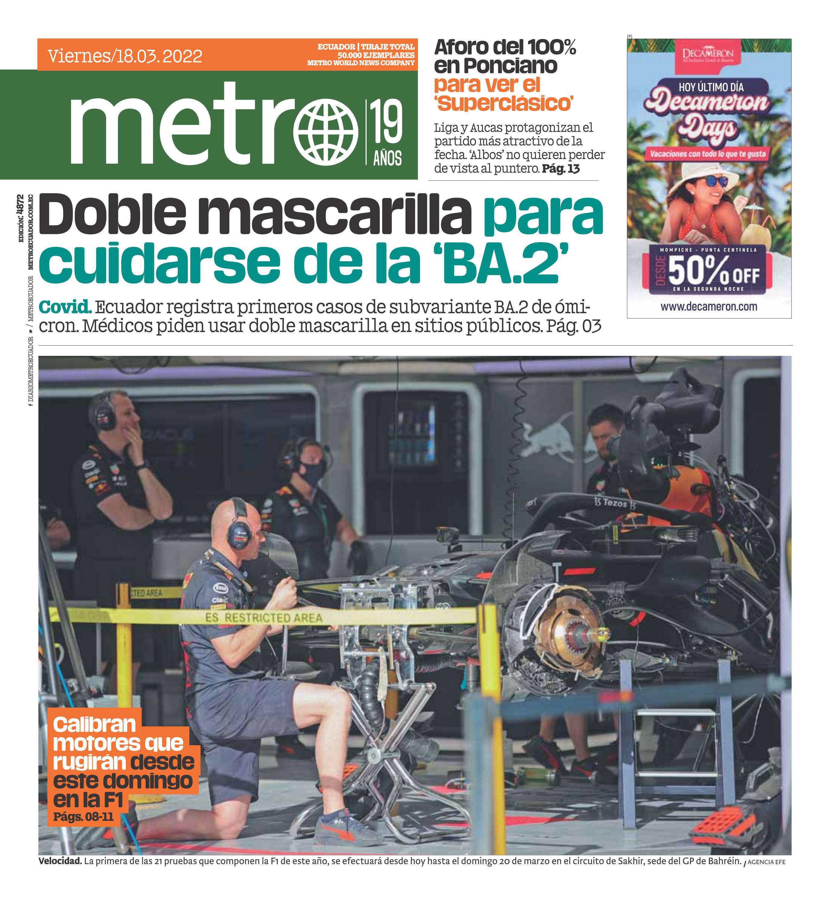 Diario Metro, edición 18 de marzo 2022 by Diario Metro - Issuu