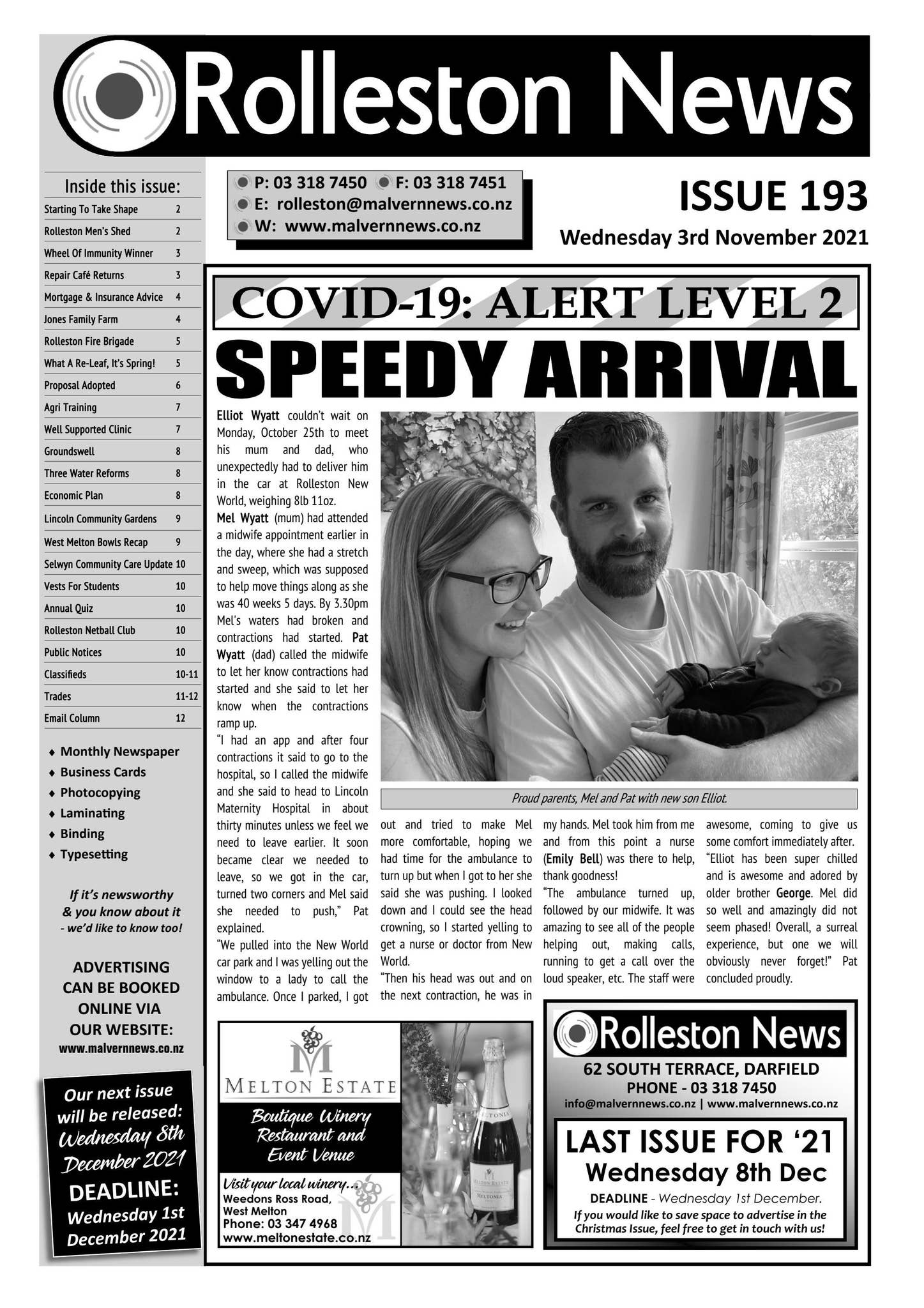 ROLLESTON NEWS 3RD NOVEMBER 2021 by Malvern News - Issuu