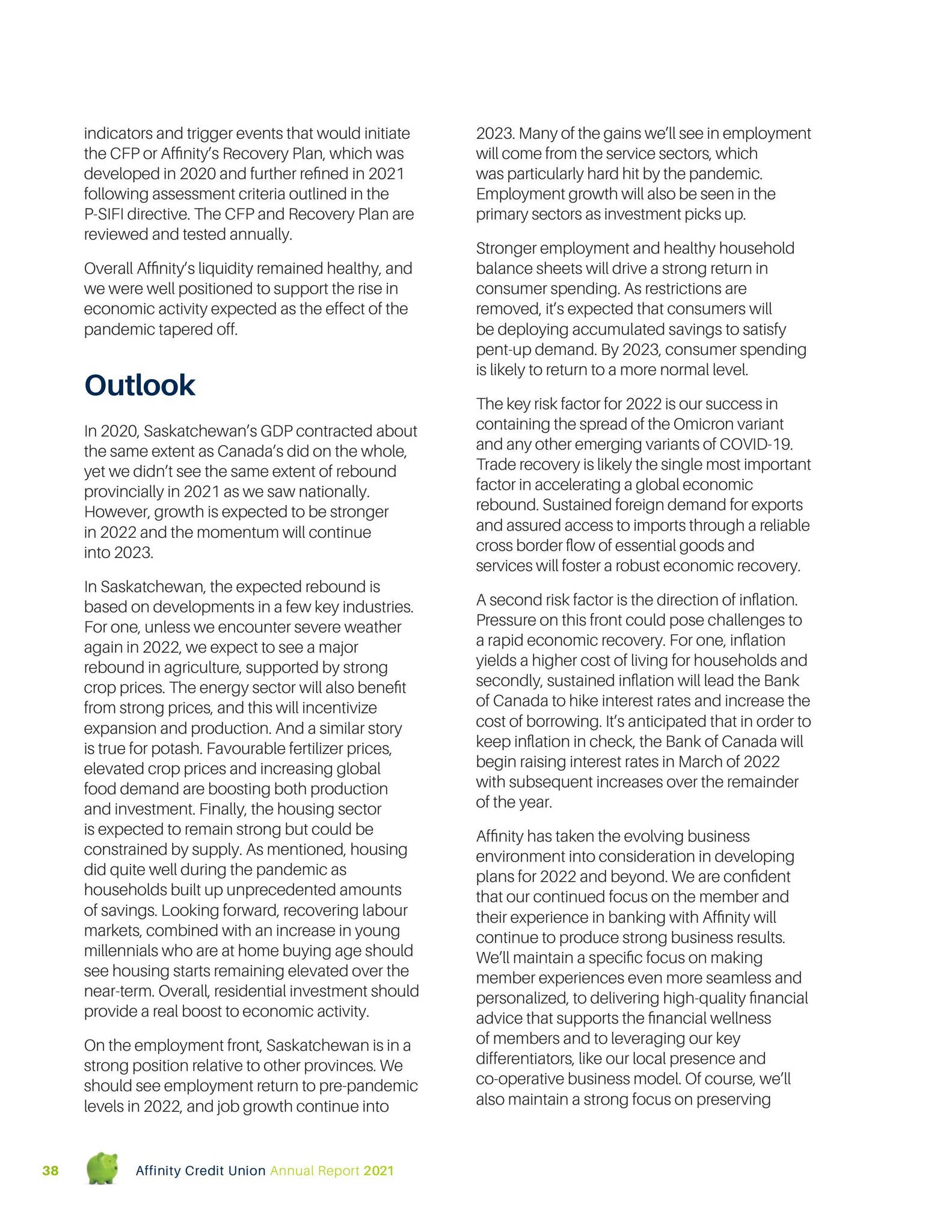2021 Affinity Annual Report by Affinity Credit Union - Issuu