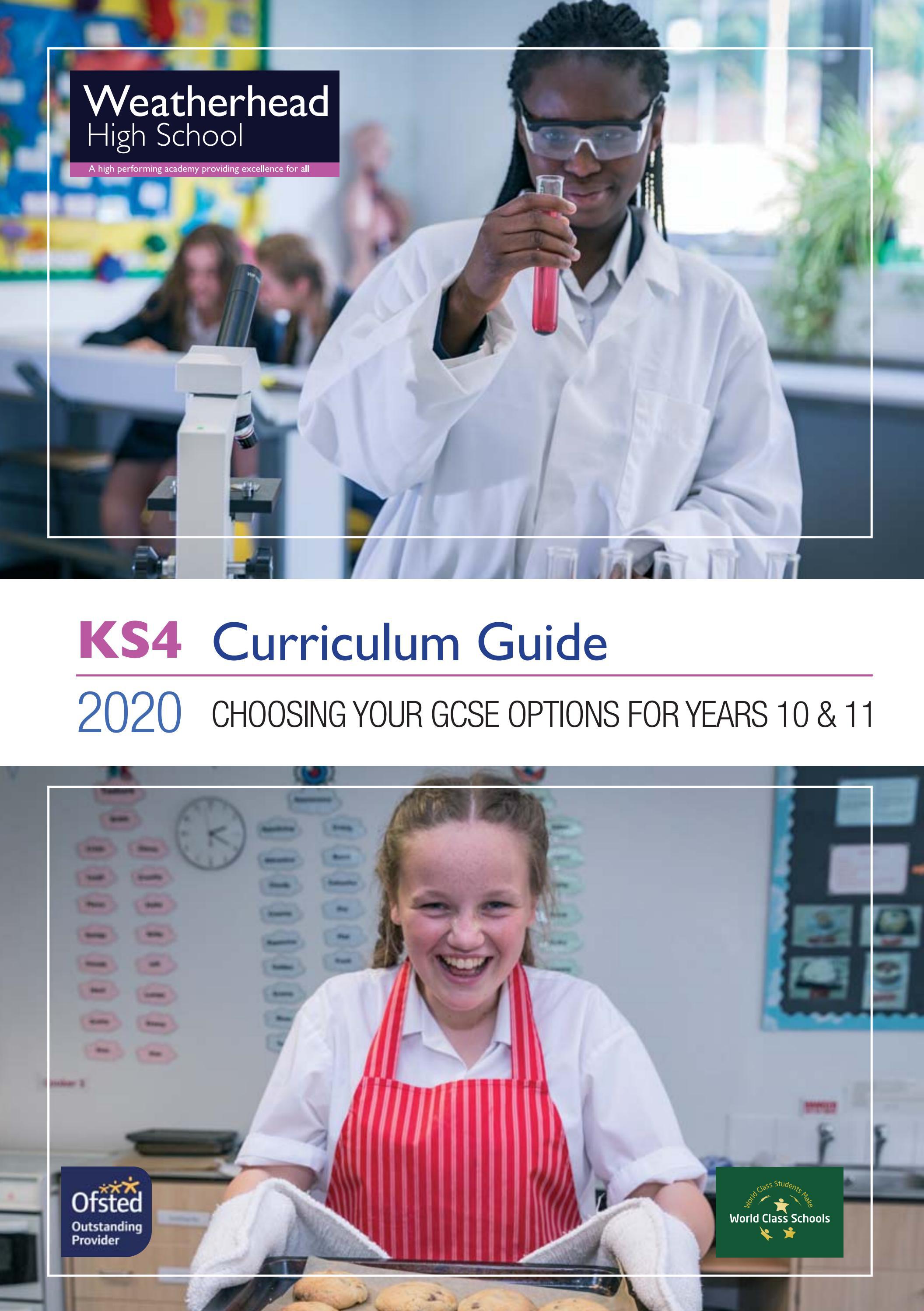 KS4 Curriculum Guide 2020 by Weatherhead High School - Issuu