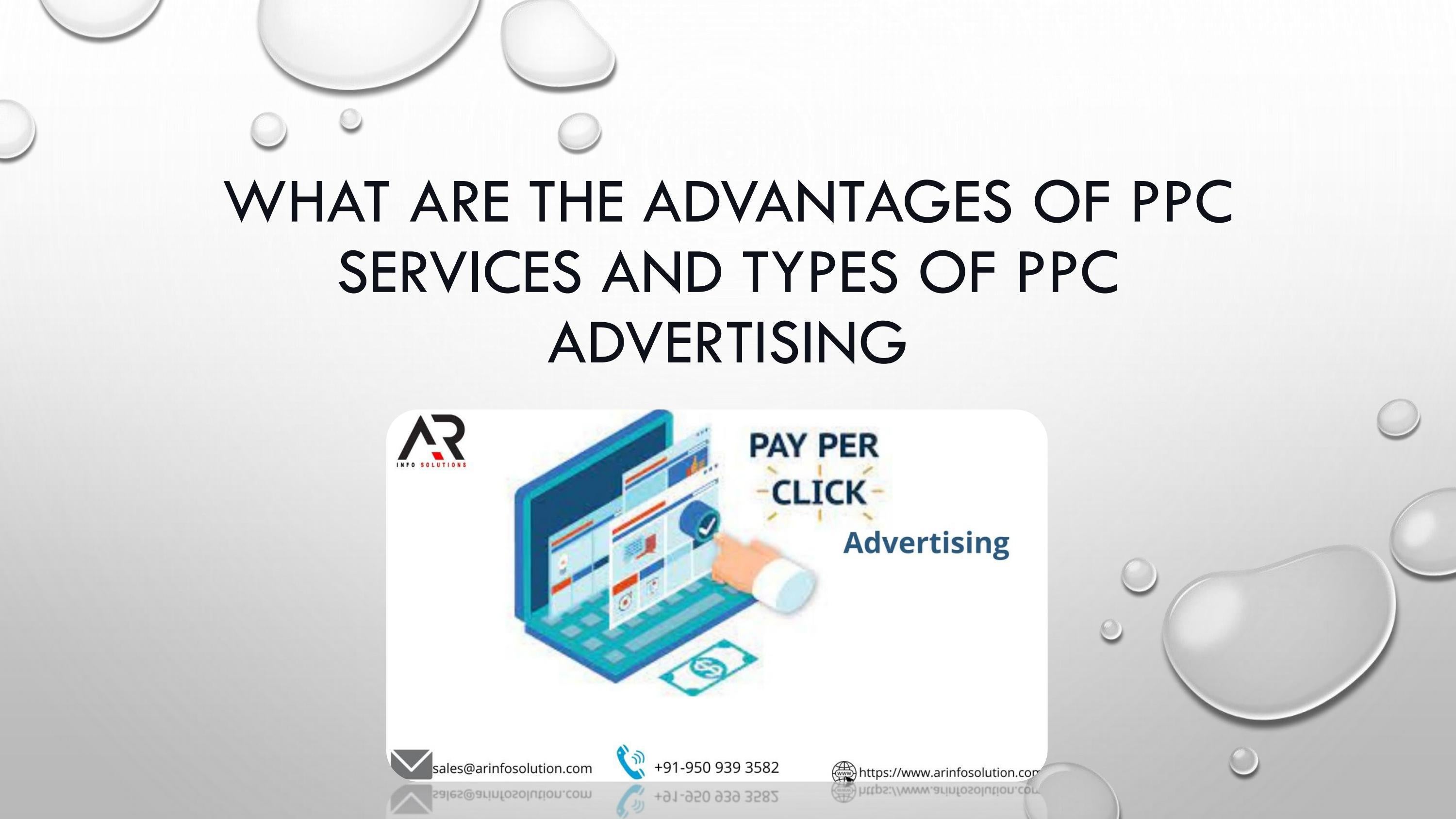 What are the Advantages of PPC Services and Types of PPC Advertising by ...