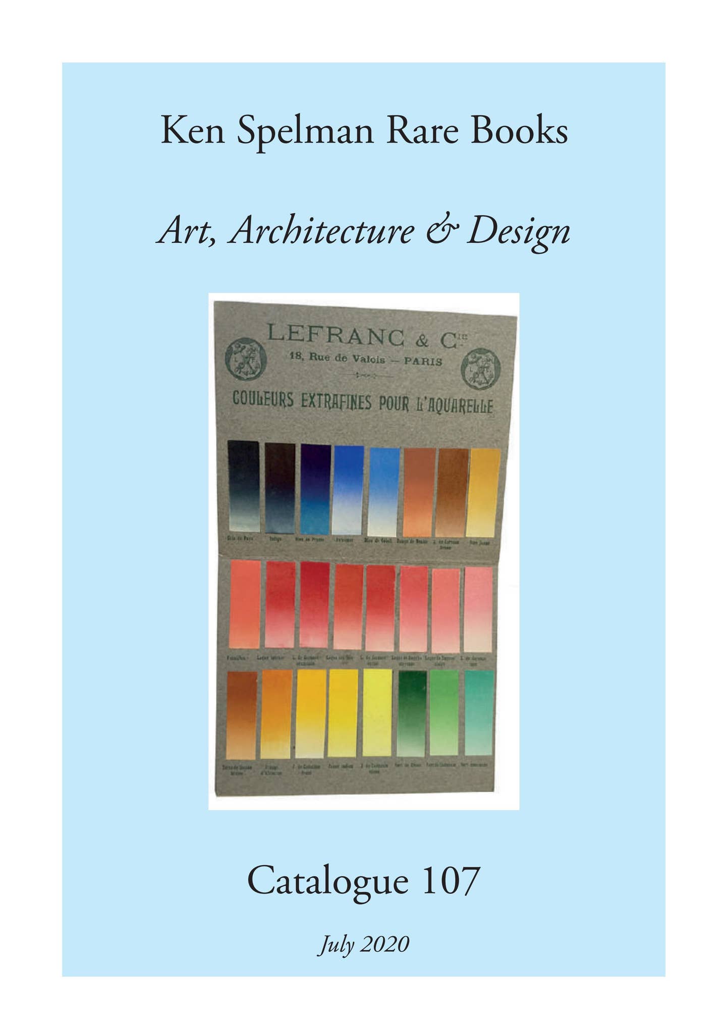 Catalogue 107 - Art & Design - 2020 by Ken Spelman Books Ltd ~ [Tony ...