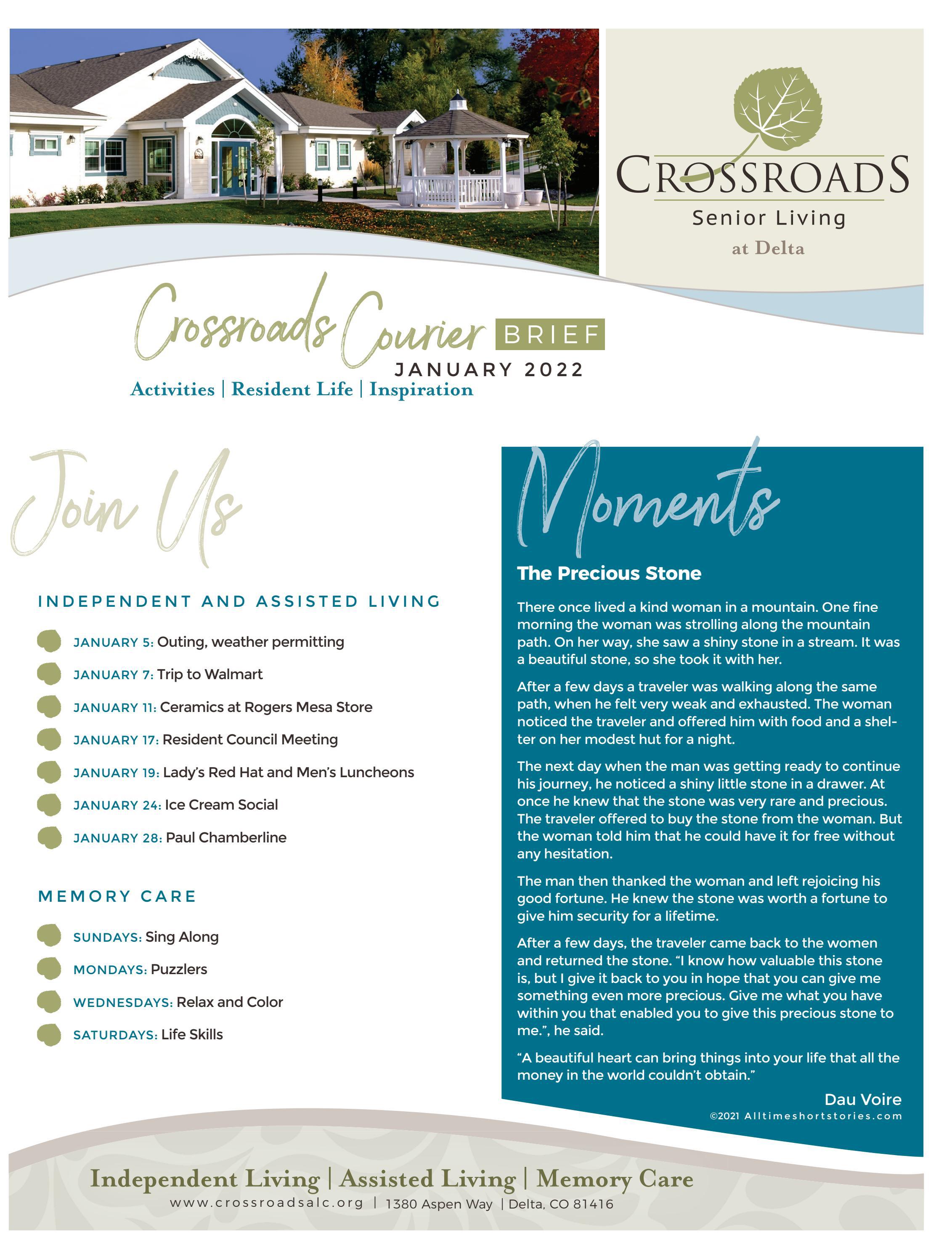 Crossroads Courier - January 2022 - Delta by Crossroads - Issuu