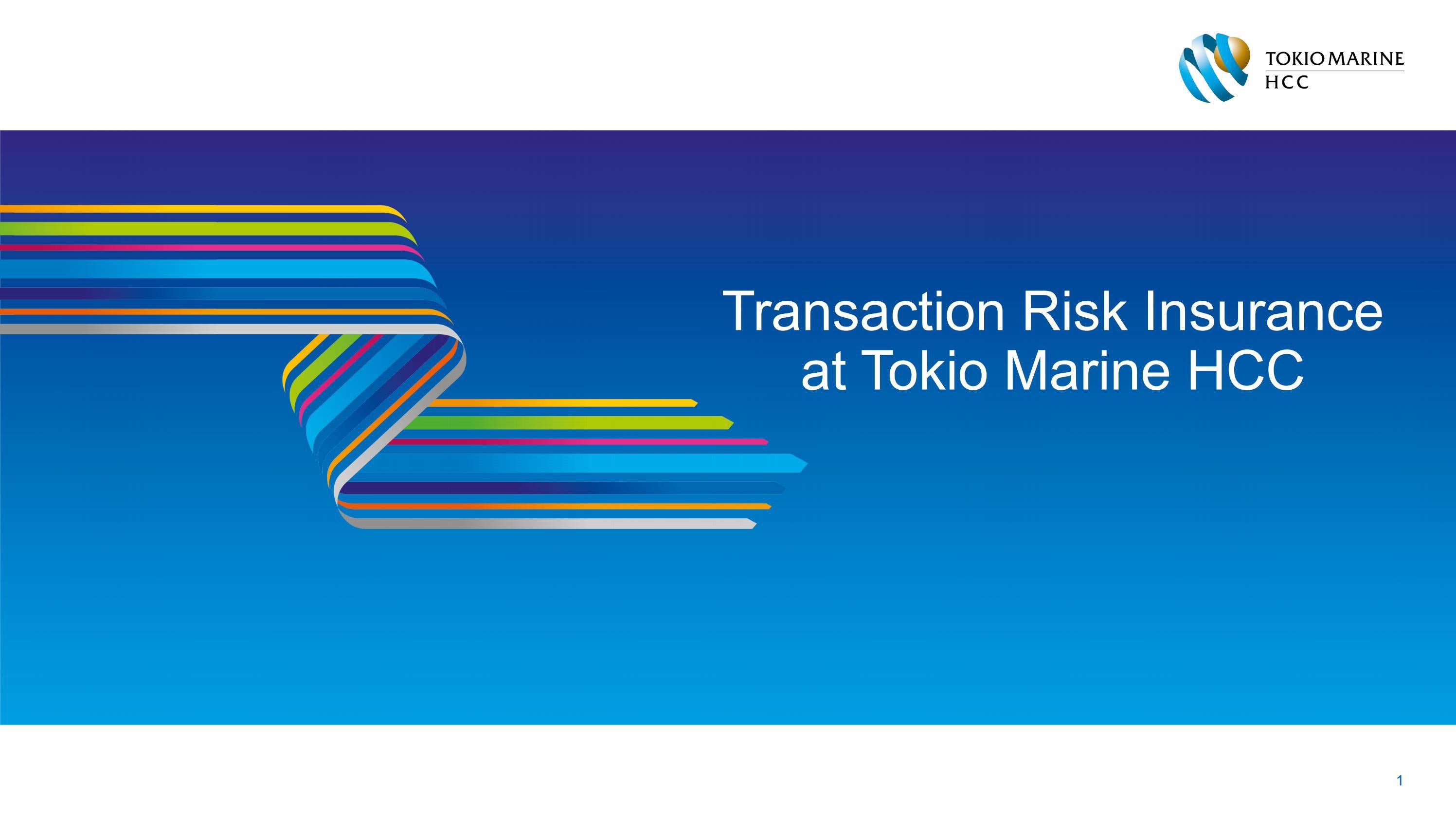 Transaction Risk Insurance by Tokio Marine HCC - Issuu