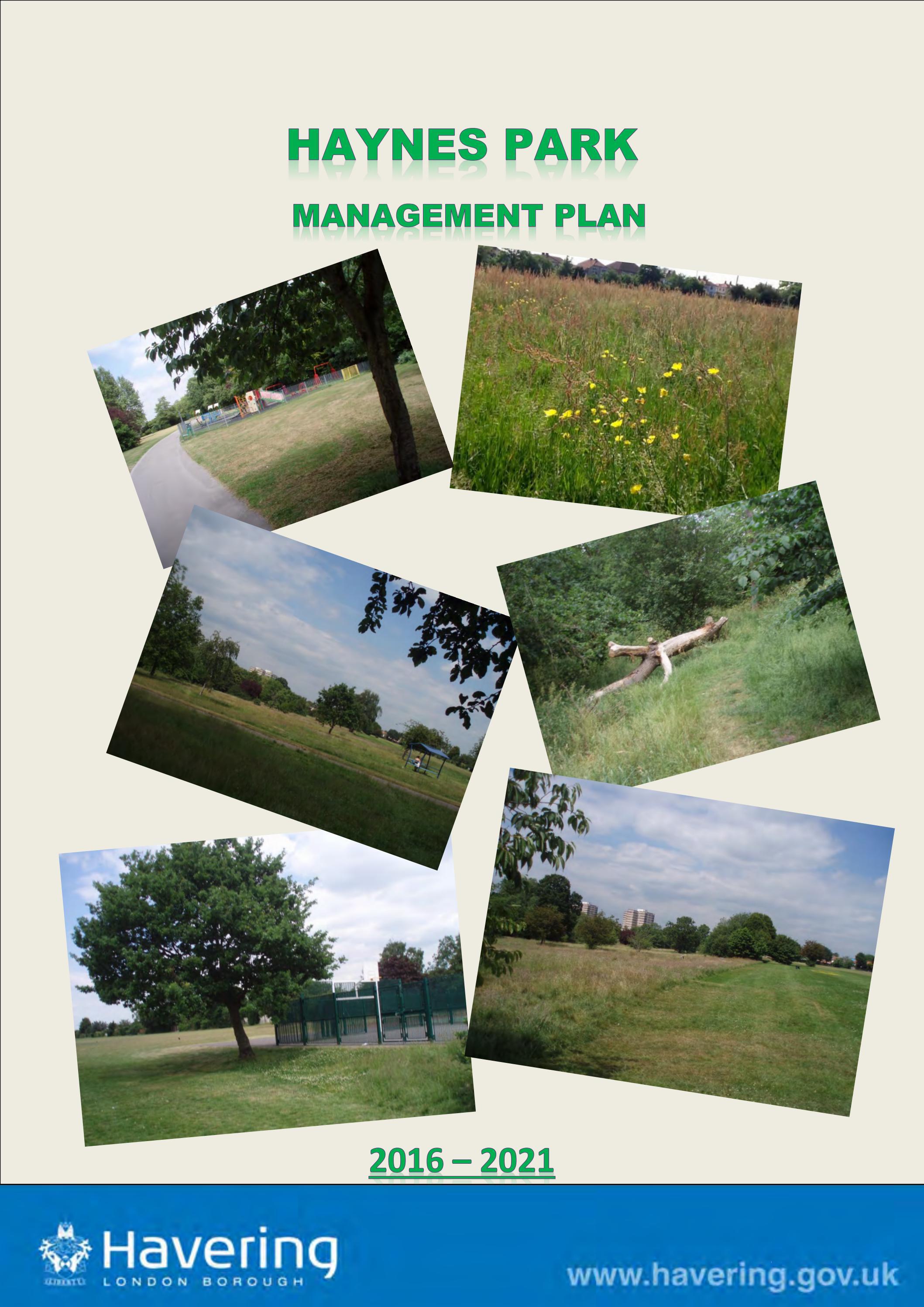 Haynes Park Management Plan 2016 - 2021 by Havering Council - Issuu