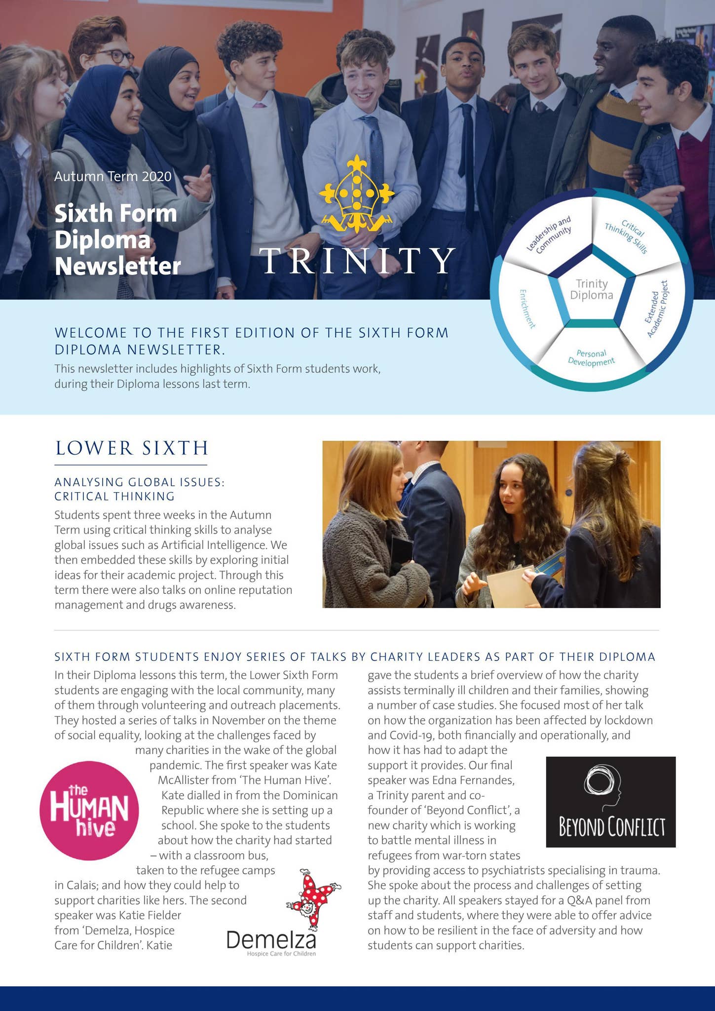 Trinity Diploma Newsletter Autumn 2020 by trinityschoolcroydon - Issuu