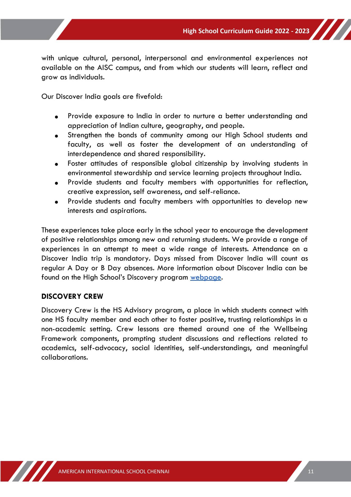 HS Curriculum Guide 2022-23 by American International School Chennai - Issuu