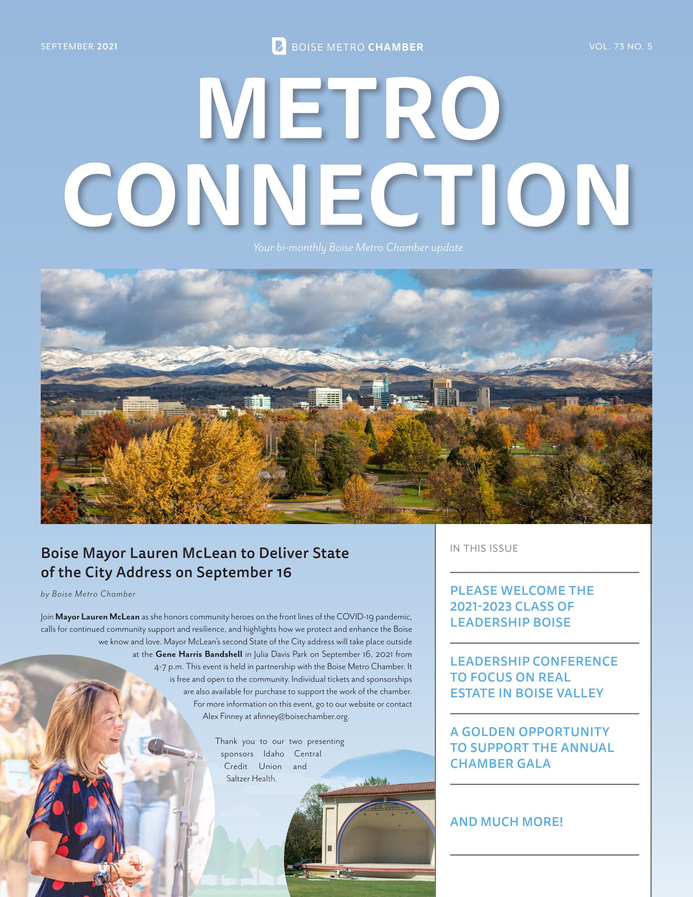 Metro Connection | September 2021 | Vol. 73 No. 5 by Boise Metro ...
